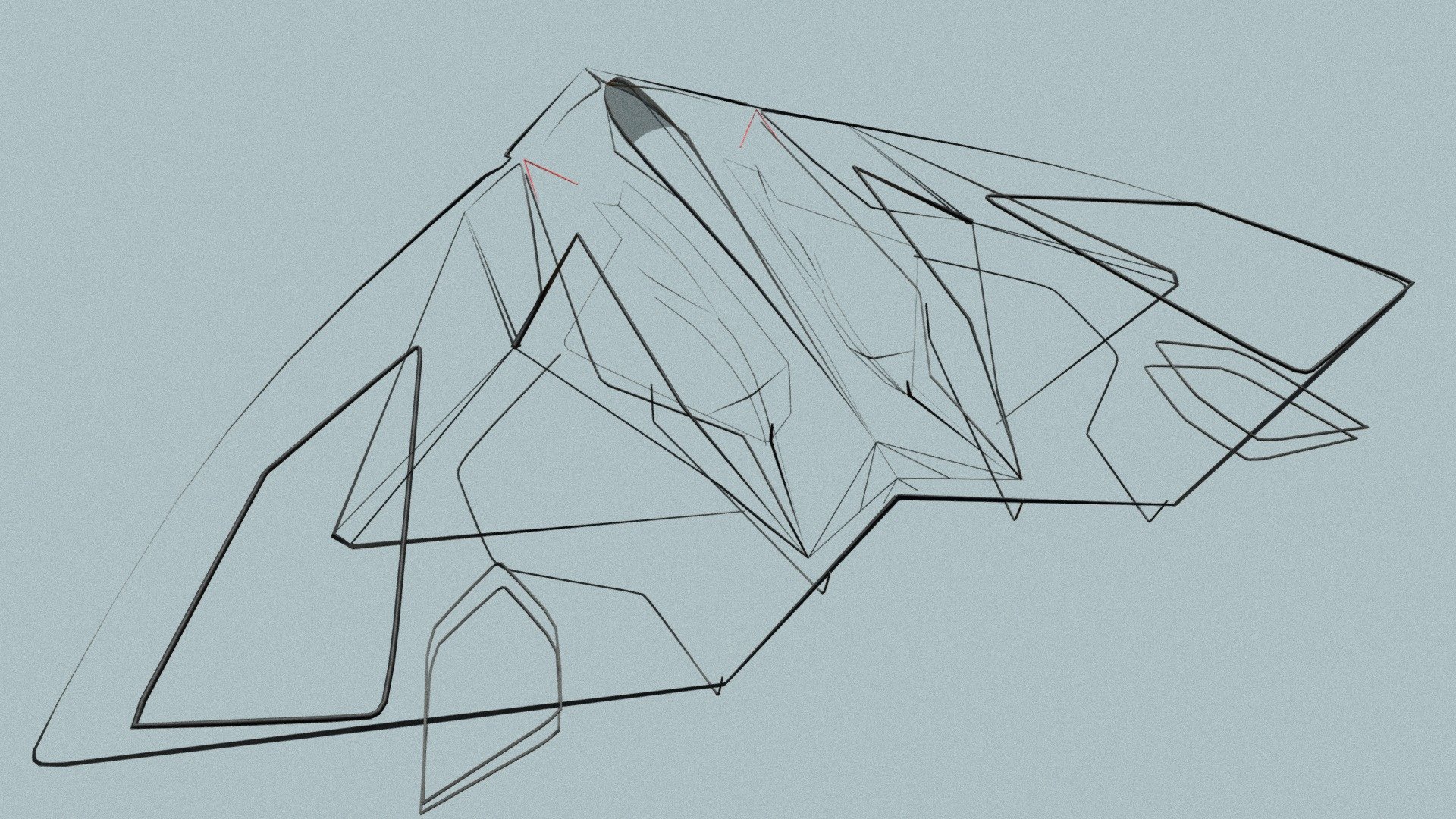 Butterfly | Structure Linework - 3D model by EmilieRinna [b8d10d4 ...