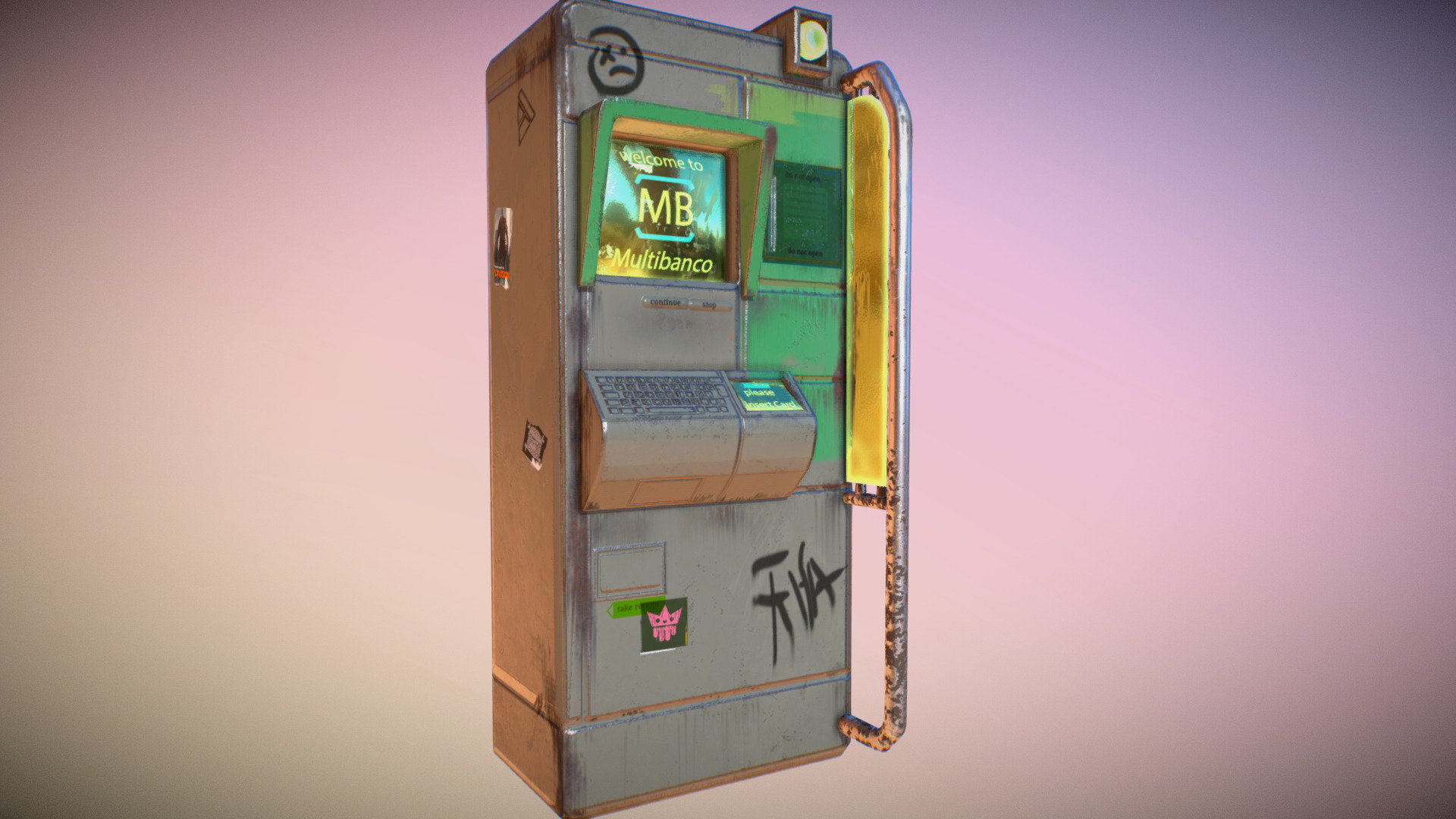 Bankomat - 3D model by alatella [b8d2e31] - Sketchfab