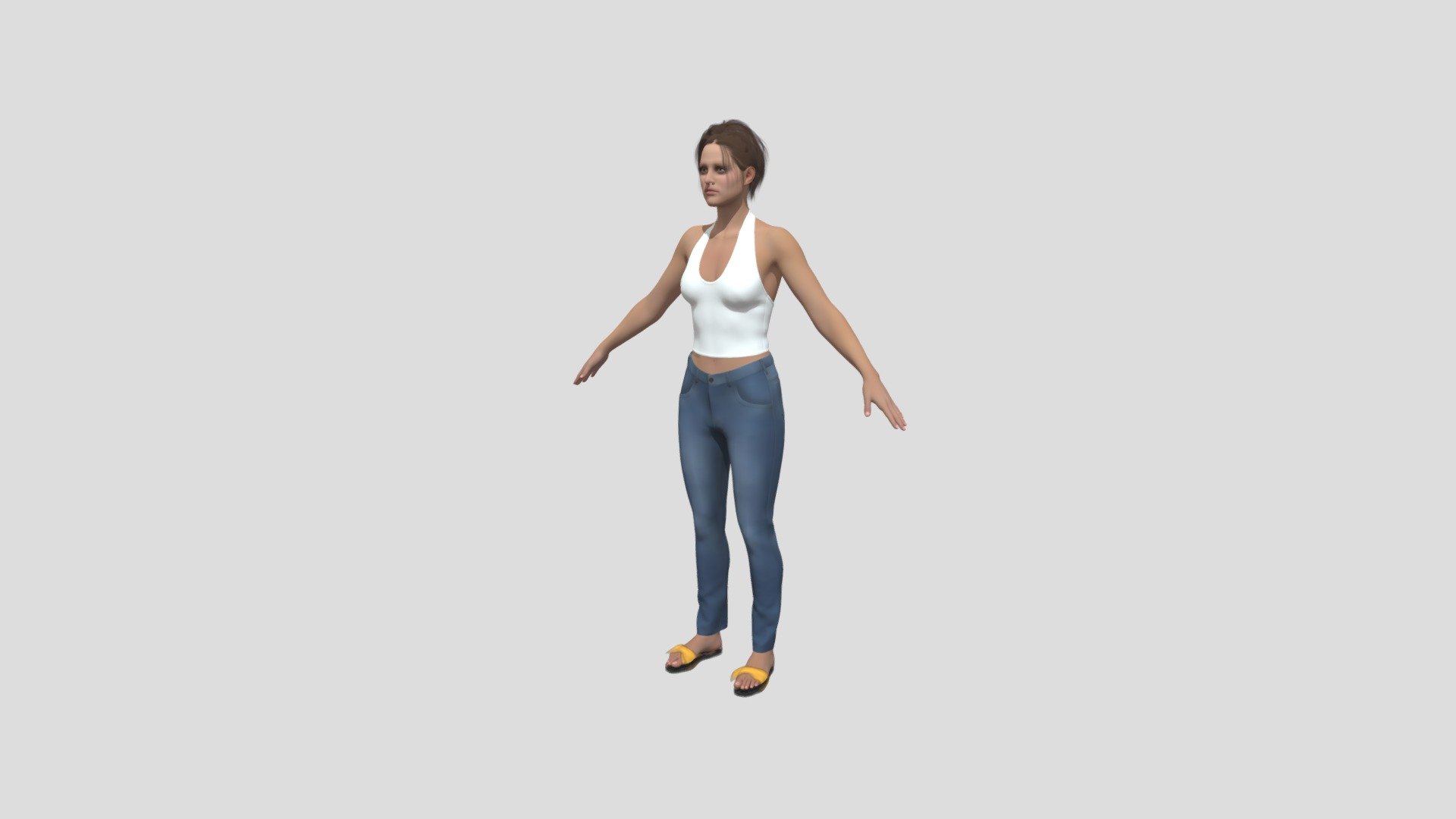 Kate Female 3 d Character - Download Free 3D model by Mesh Artech ...