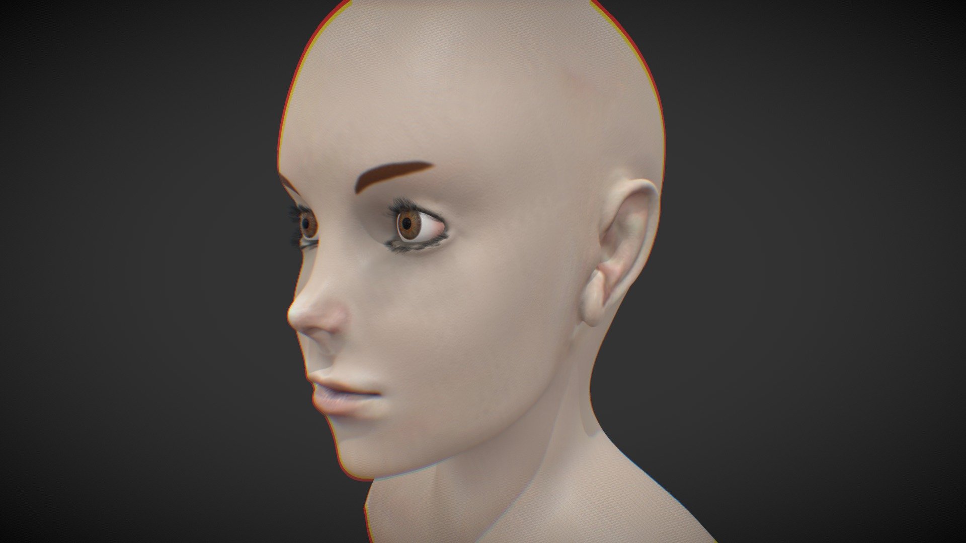 Female-head - 3D model by aesre938 (@azizelabed84) [b8d6836] - Sketchfab