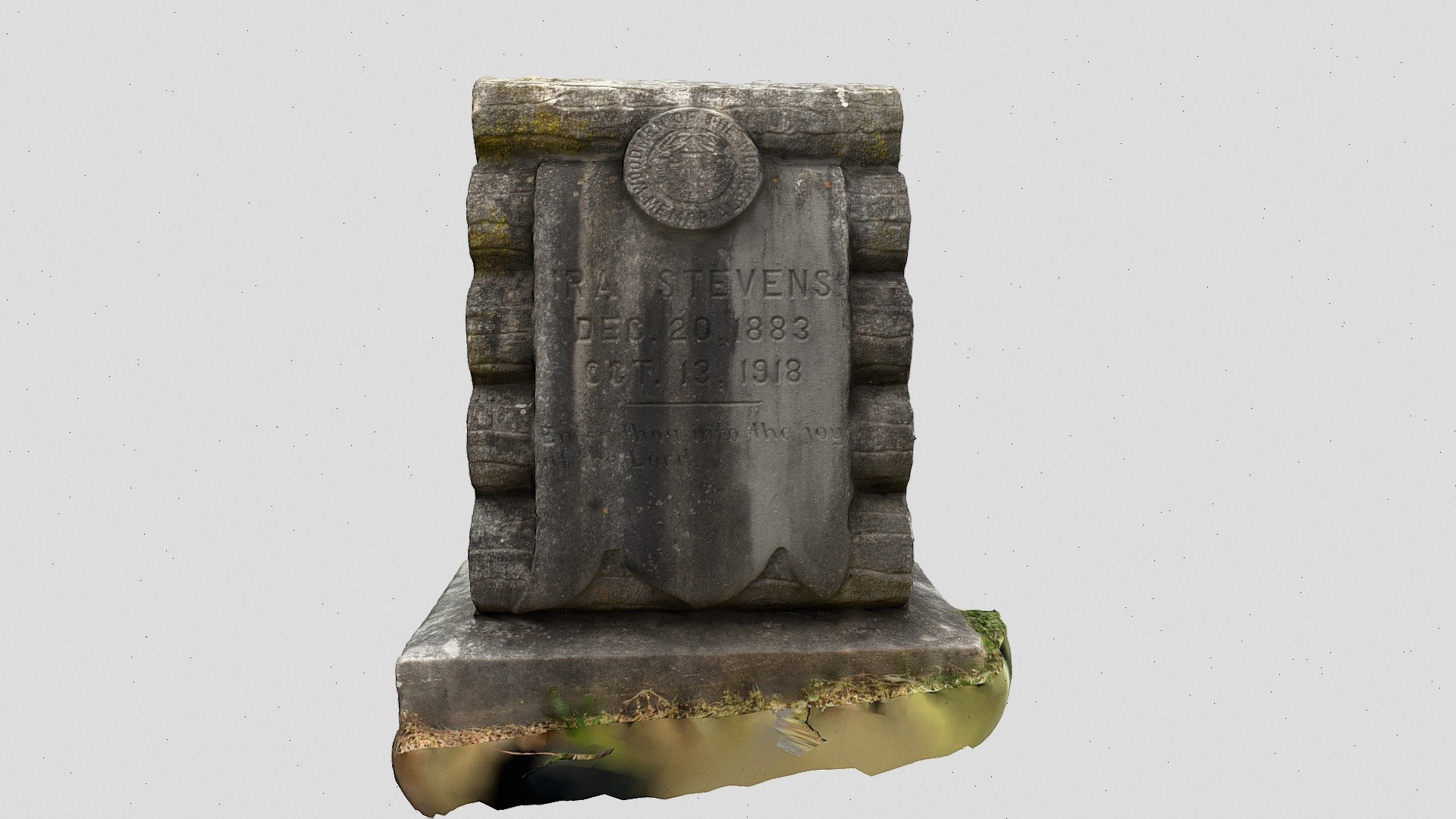 Woodmen of the World Gravestone 1918 - Download Free 3D model by ...