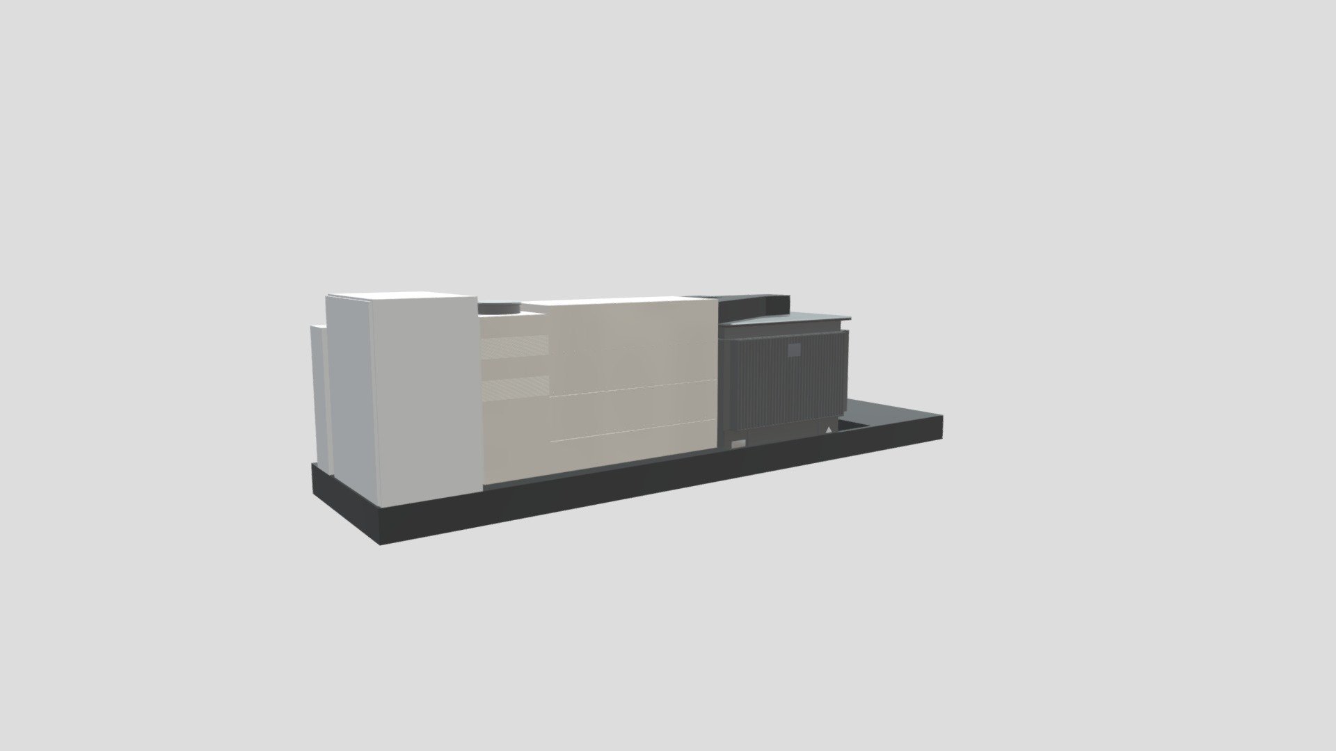 Solar PV INVERTER STATION 3600 kVA - MV skid - Buy Royalty Free 3D ...