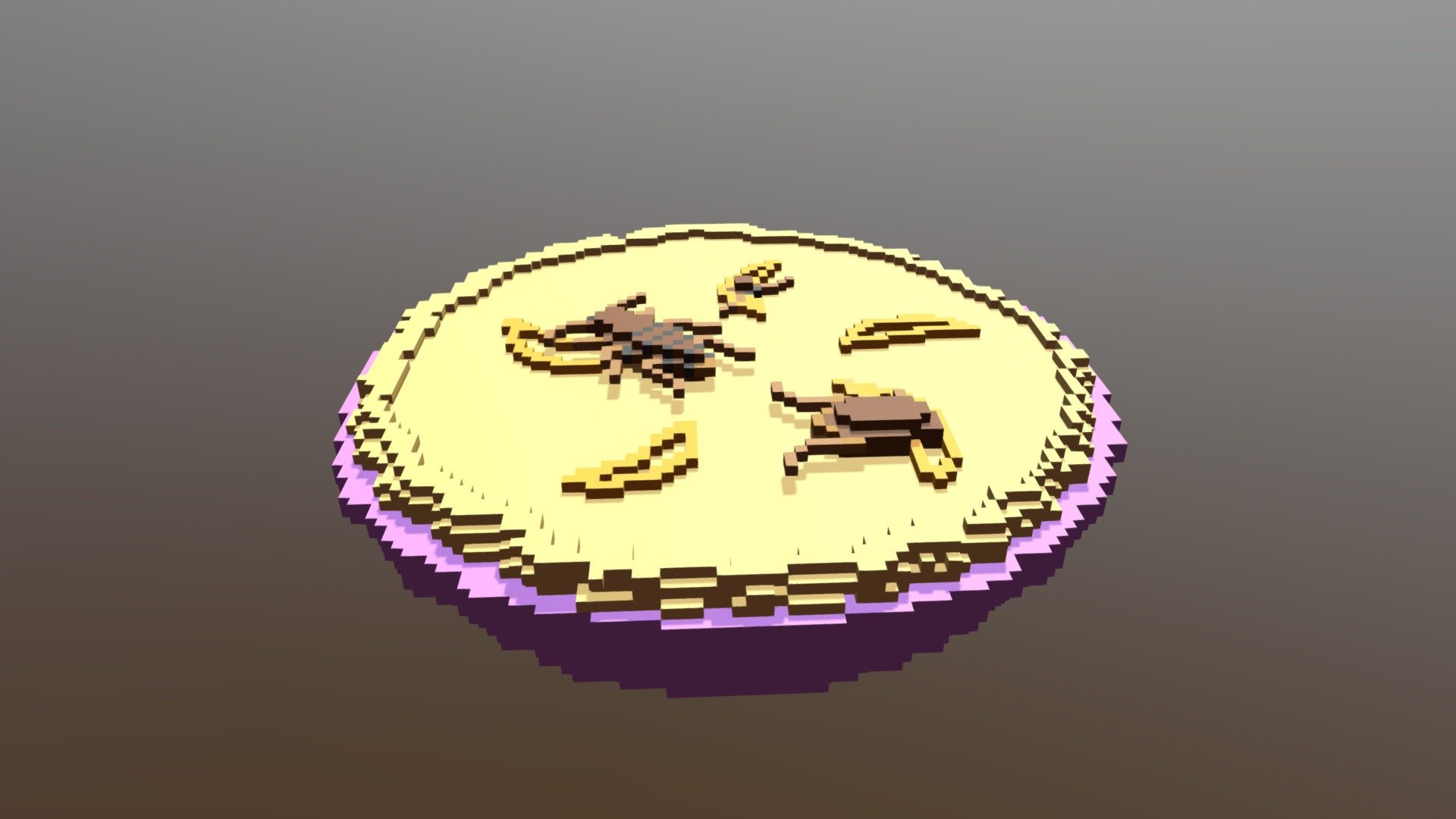 Cockroach Pie 3D Voxel Art - 3D model by zegnor [b8d9d72] - Sketchfab
