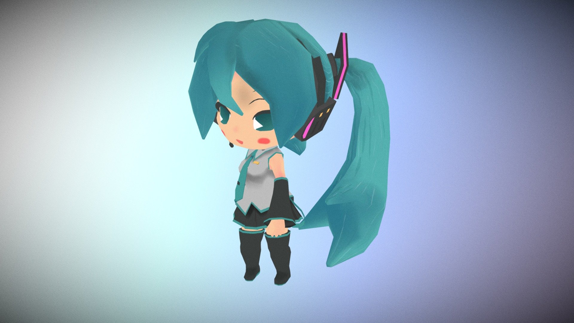 Mini Miku - 3D model by Warmy [b8ddc5f] - Sketchfab