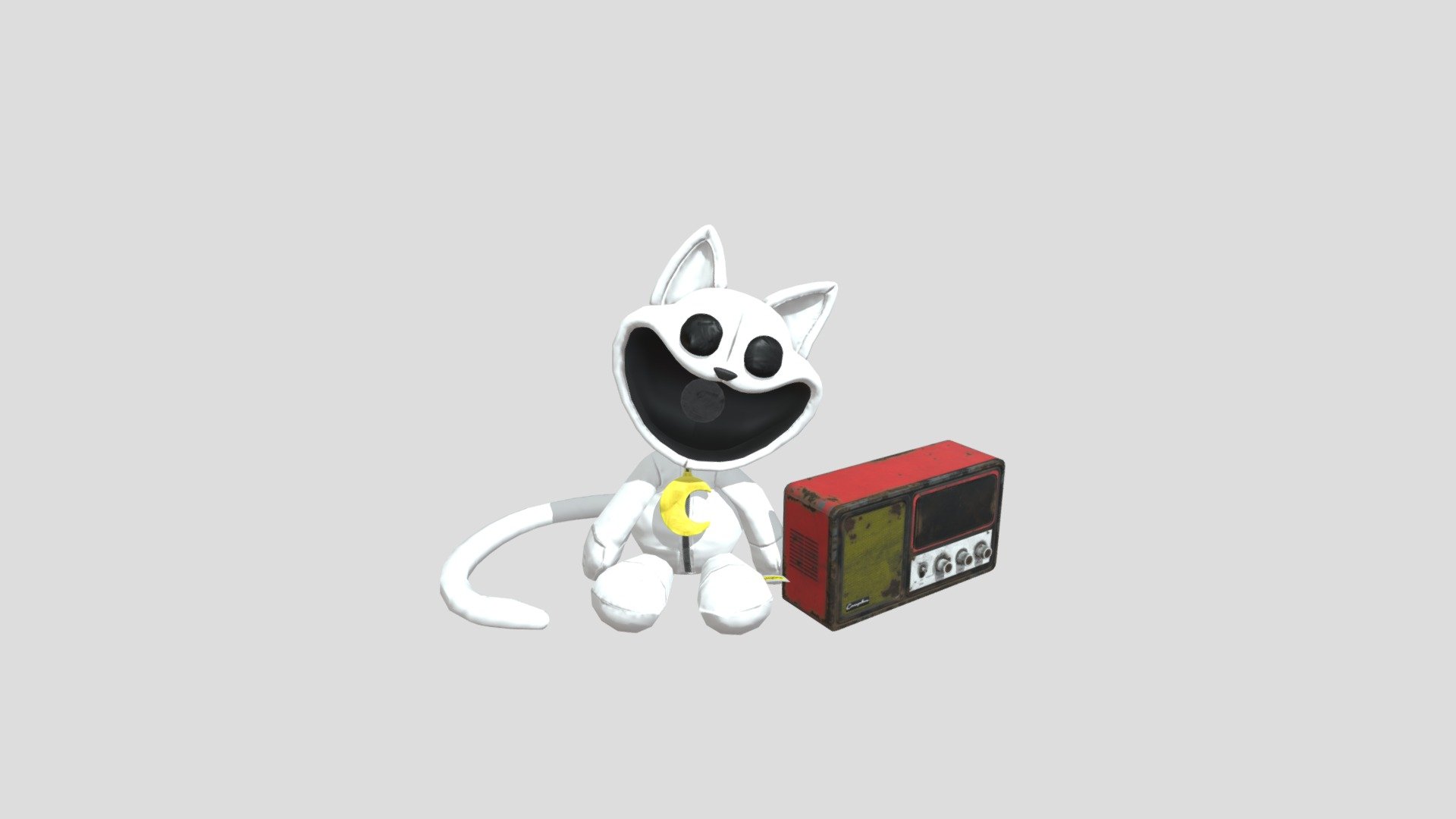Poppy playtime catnap plush with radio - Download Free 3D model by Jahy ...