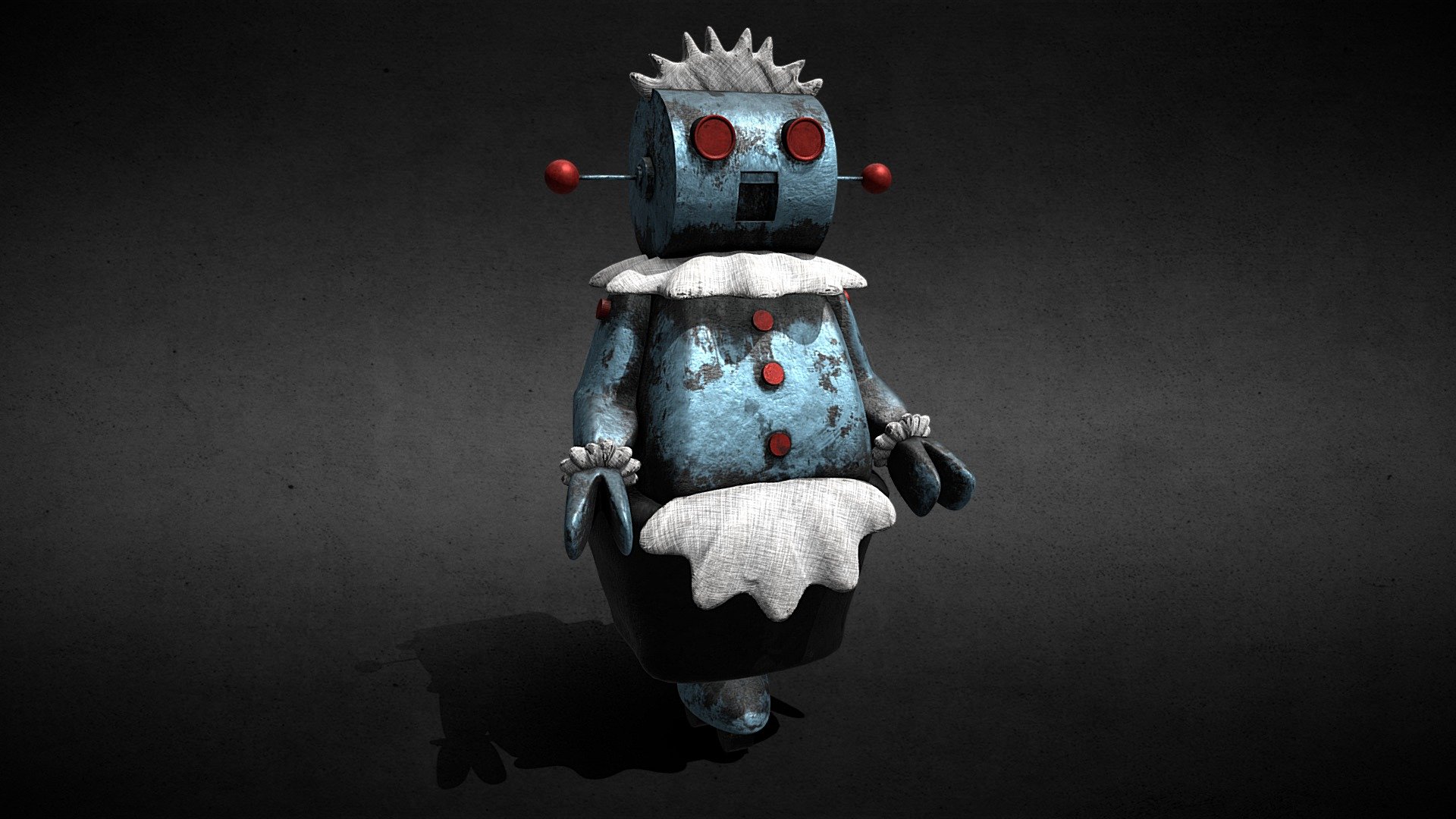 Retro Robot - Buy Royalty Free 3D model by 3DGuimaraes [b8e19bf ...