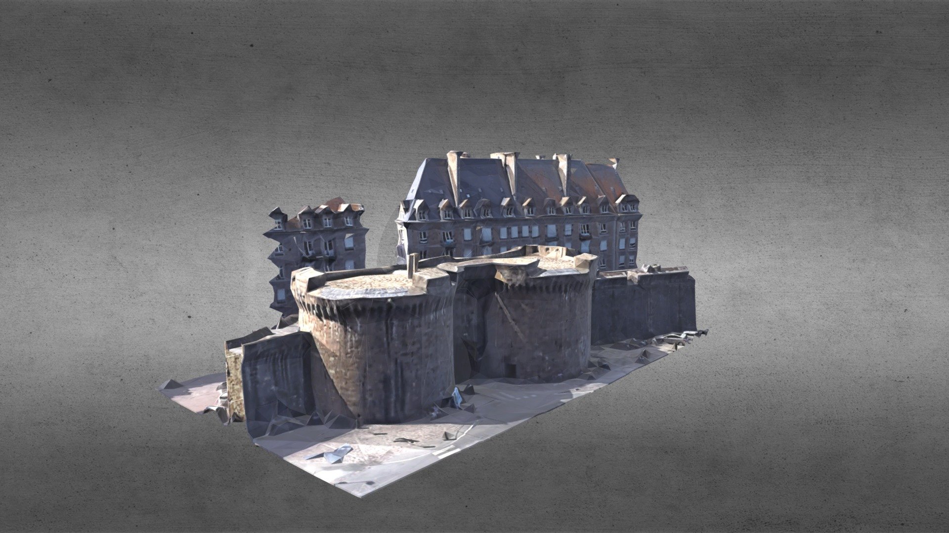 La Grande Porte de Saint Malo - Download Free 3D model by حسان علية ...