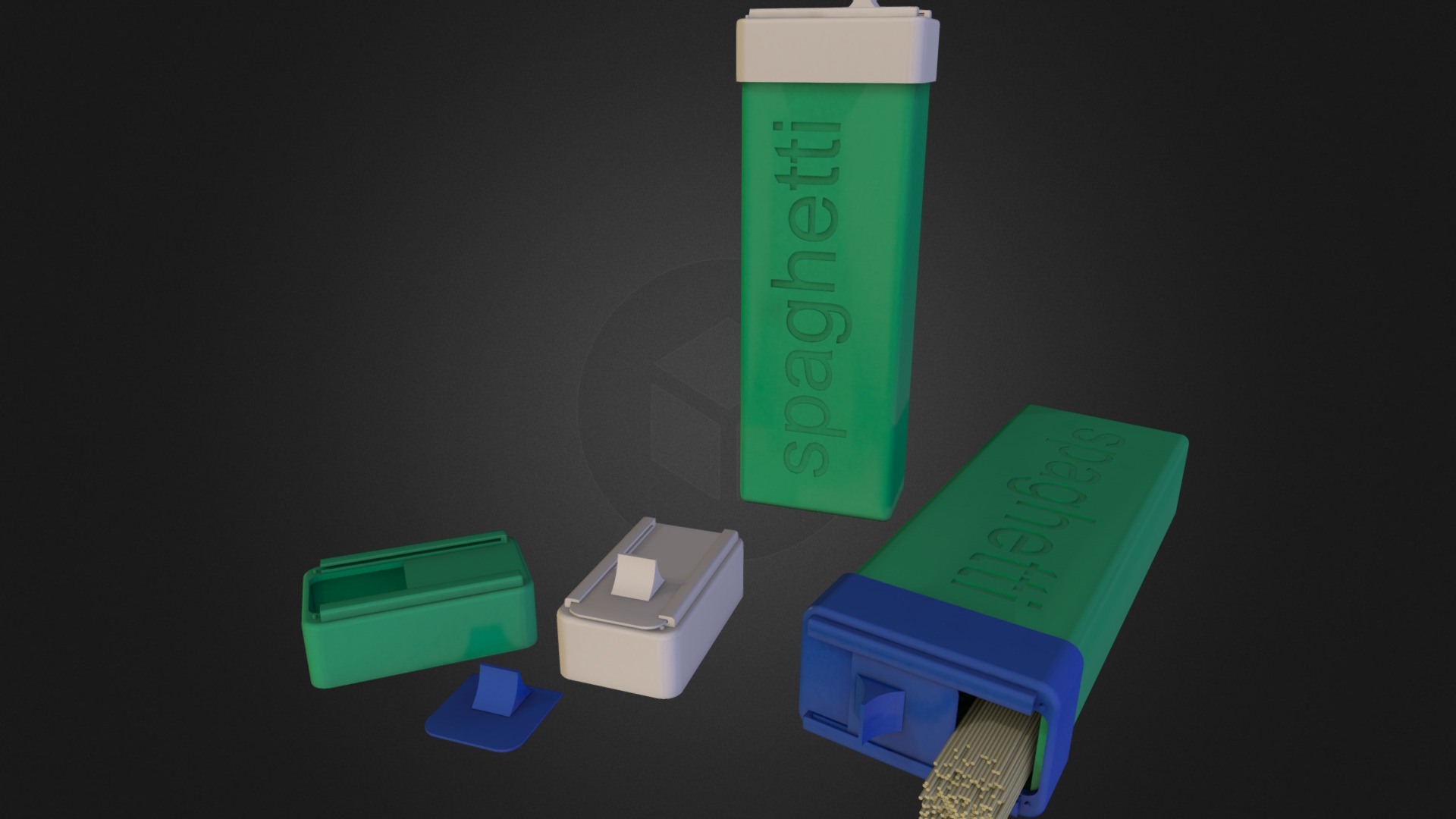 Spaghetti box - 3D model by freerifleman [b8e3fa2] - Sketchfab