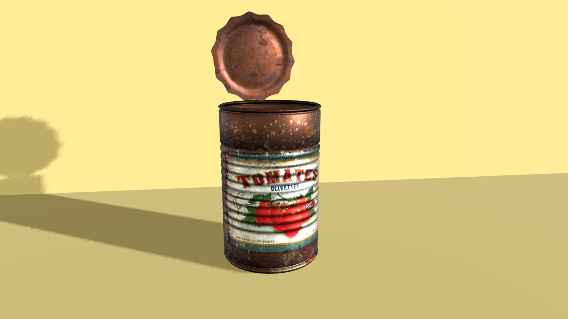 Old Rusty Tomato Can - Buy Royalty Free 3D model by walkermd [b8e4423 ...