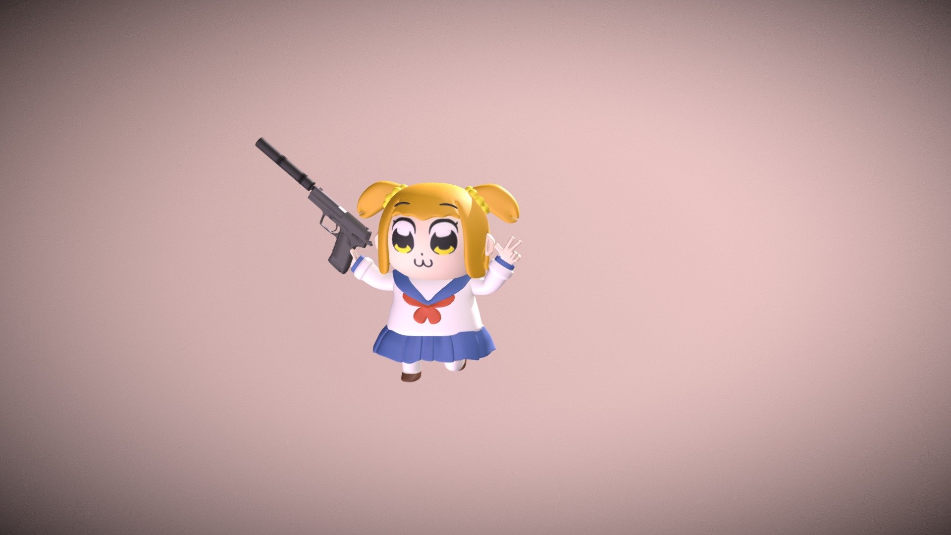 Popuko Test 3 unfinished - 3D model by omarspider [b8e6367] - Sketchfab