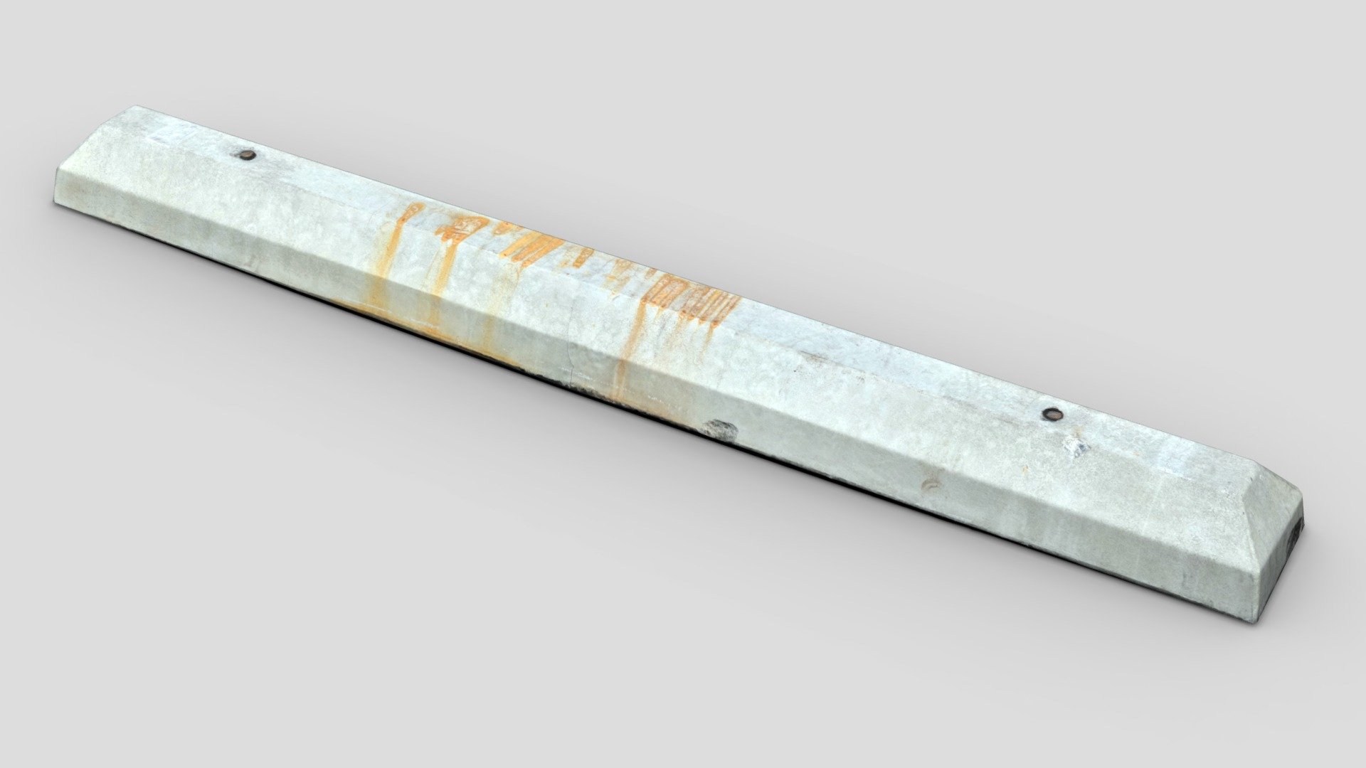 3D Scanned concrete parking block lowpoly - Buy Royalty Free 3D model ...