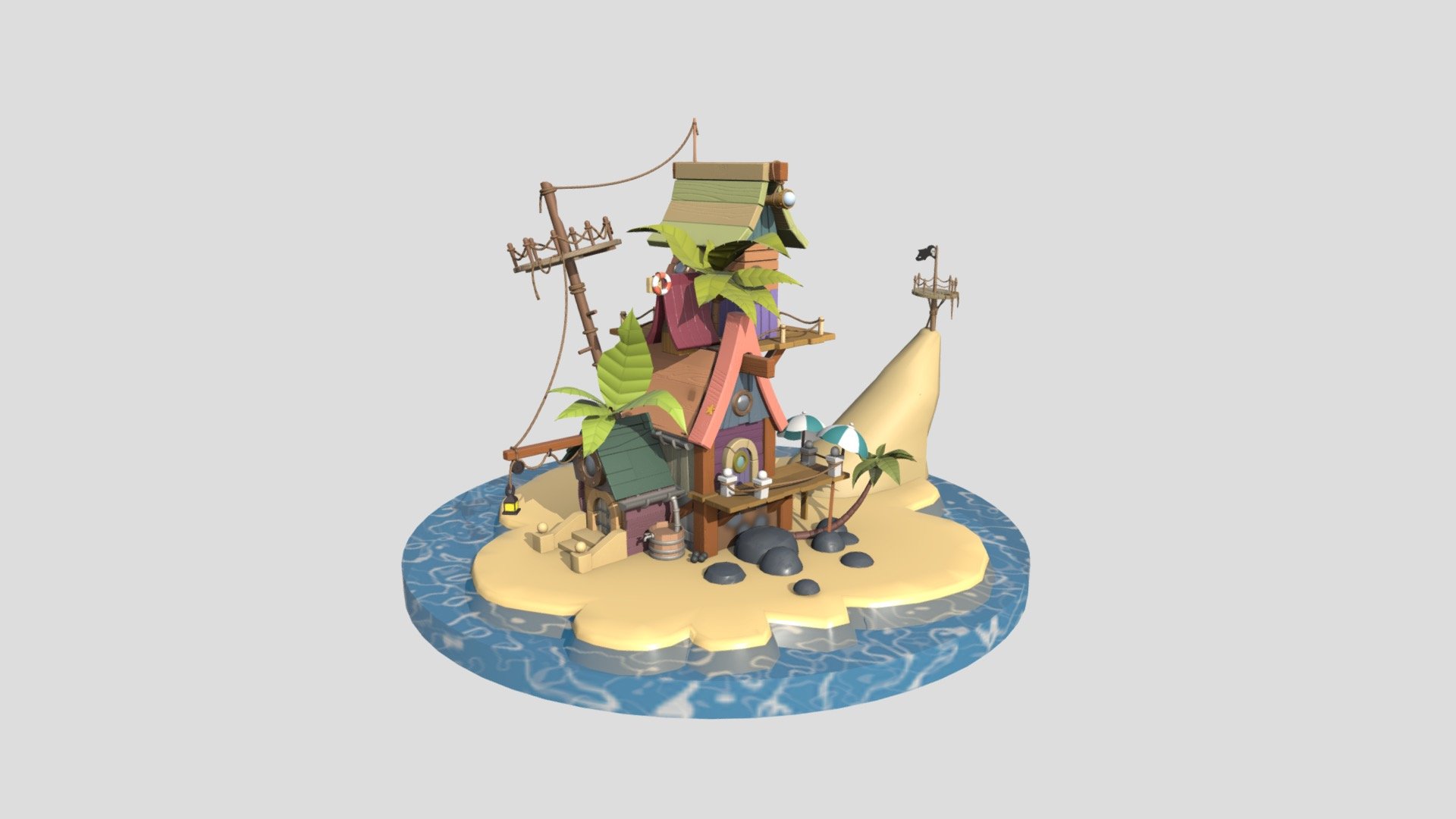Isla Pirata - 3D model by polgarbo [b8e844f] - Sketchfab