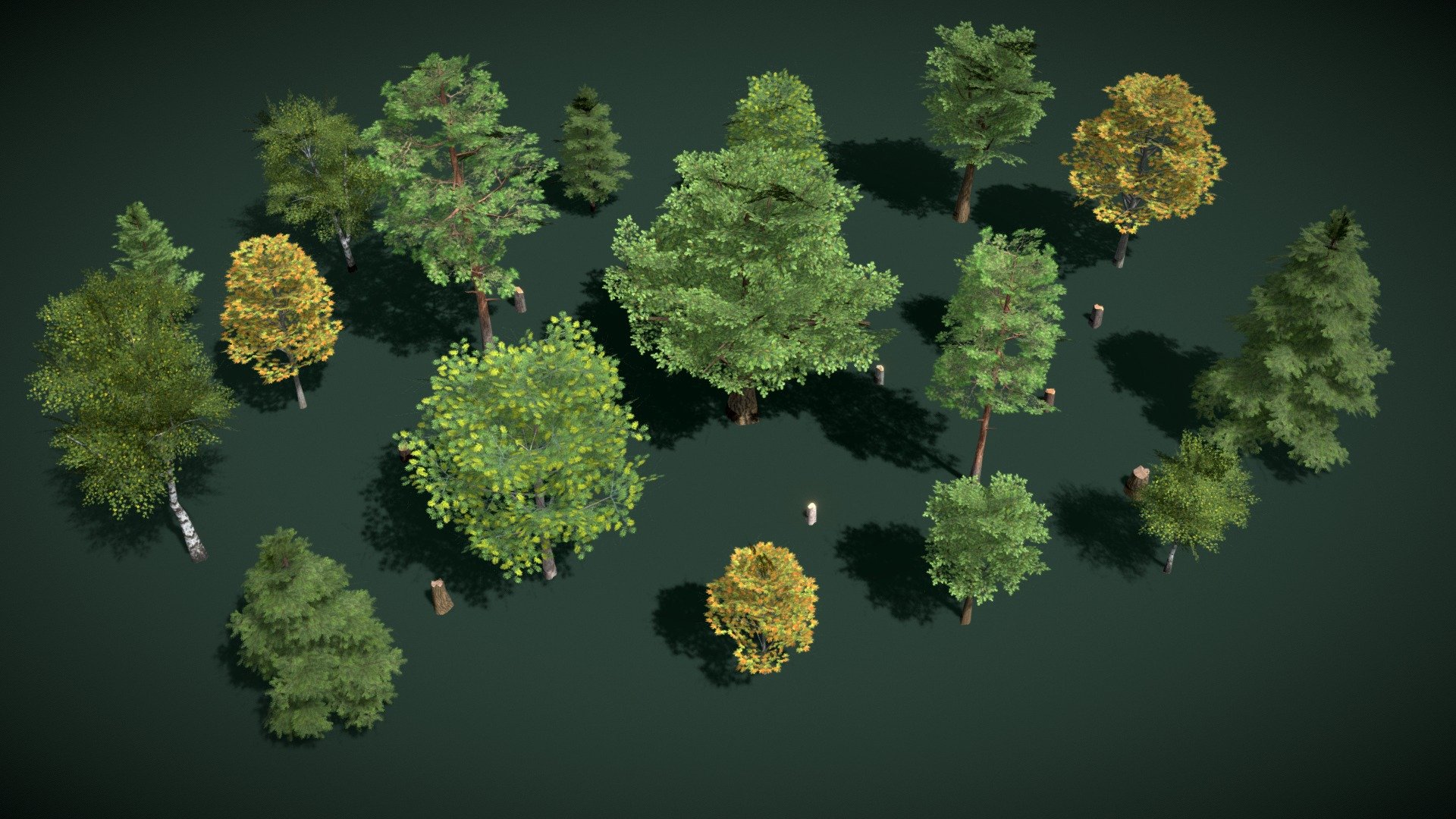 Low poly trees pack - Buy Royalty Free 3D model by Ruslan Malovsky ...