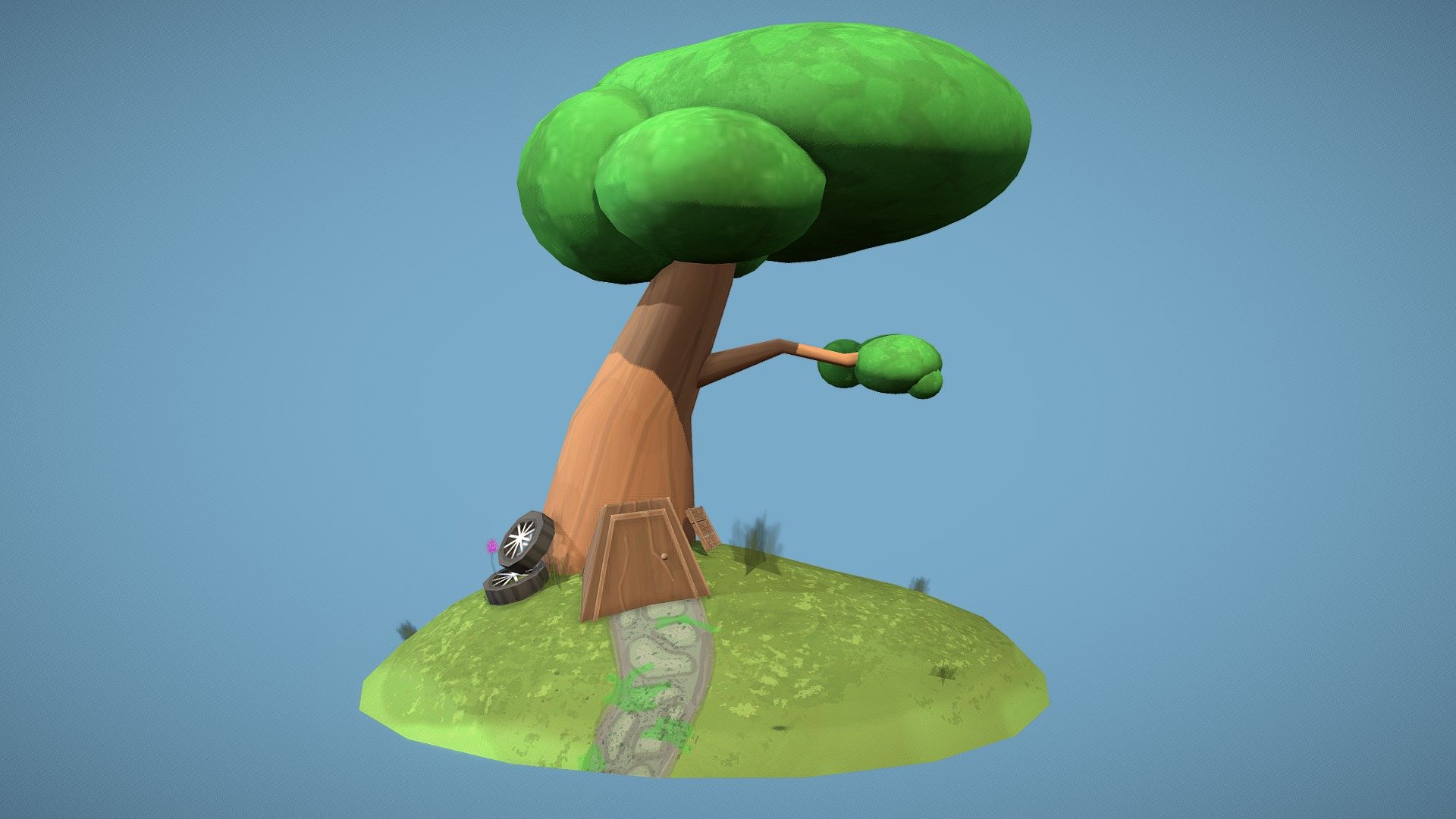 Stylized Tree-house - 3D model by spendoge [b8e942e] - Sketchfab