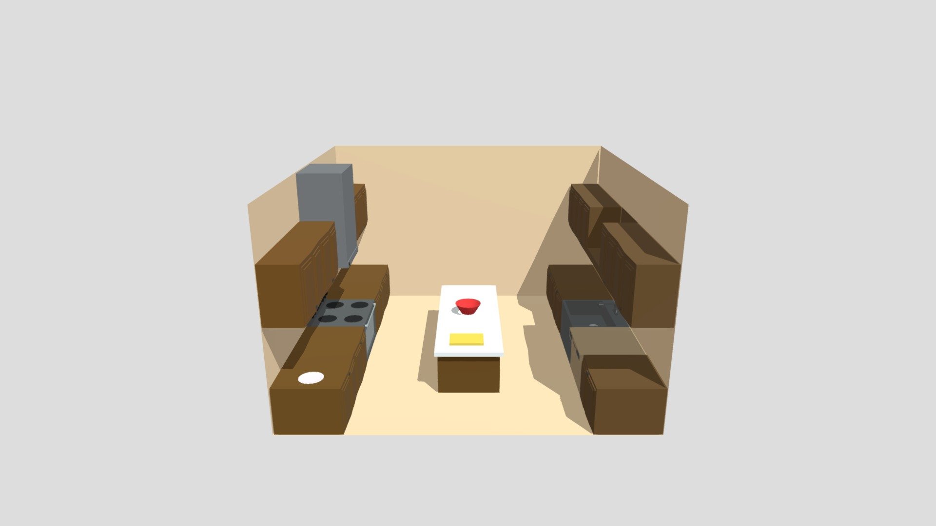 Kitchen - Download Free 3D model by avinash.mungre [b8ea710] - Sketchfab