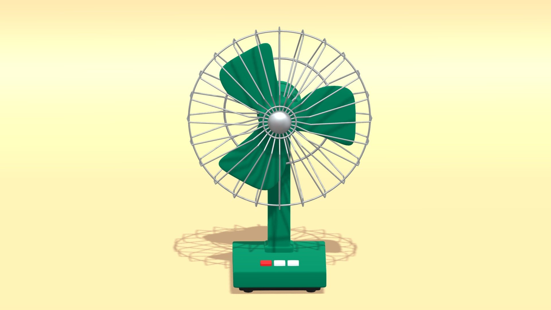 Cartoon Vintage Retro Table Fan - Buy Royalty Free 3D model by Philip ...