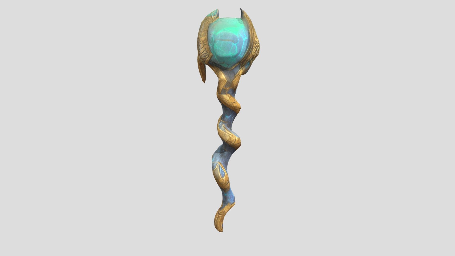 A_legendary_staff_fantasy game assets - Download Free 3D model by ...