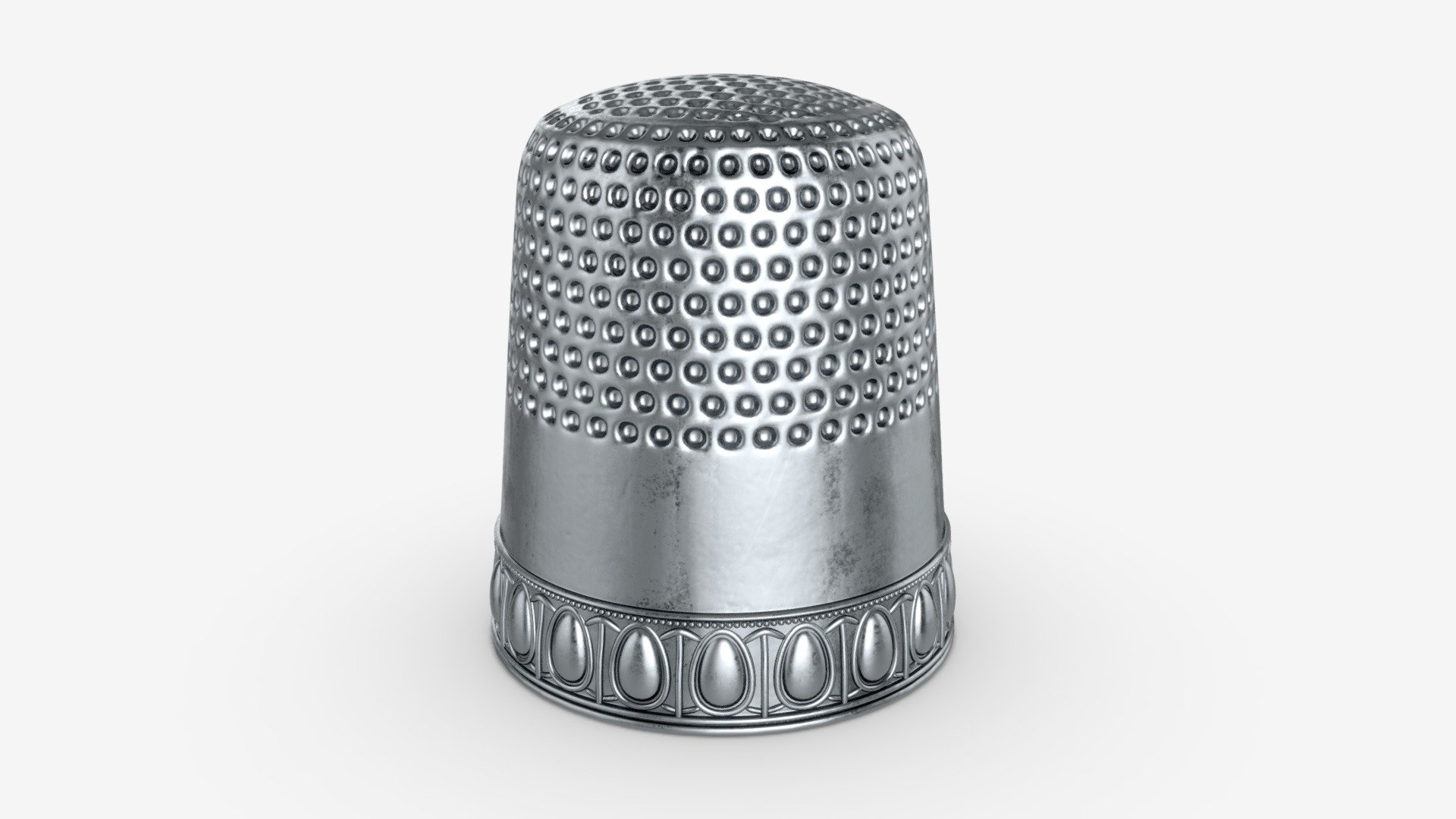 Vintage metal thimble - Buy Royalty Free 3D model by HQ3DMOD ...