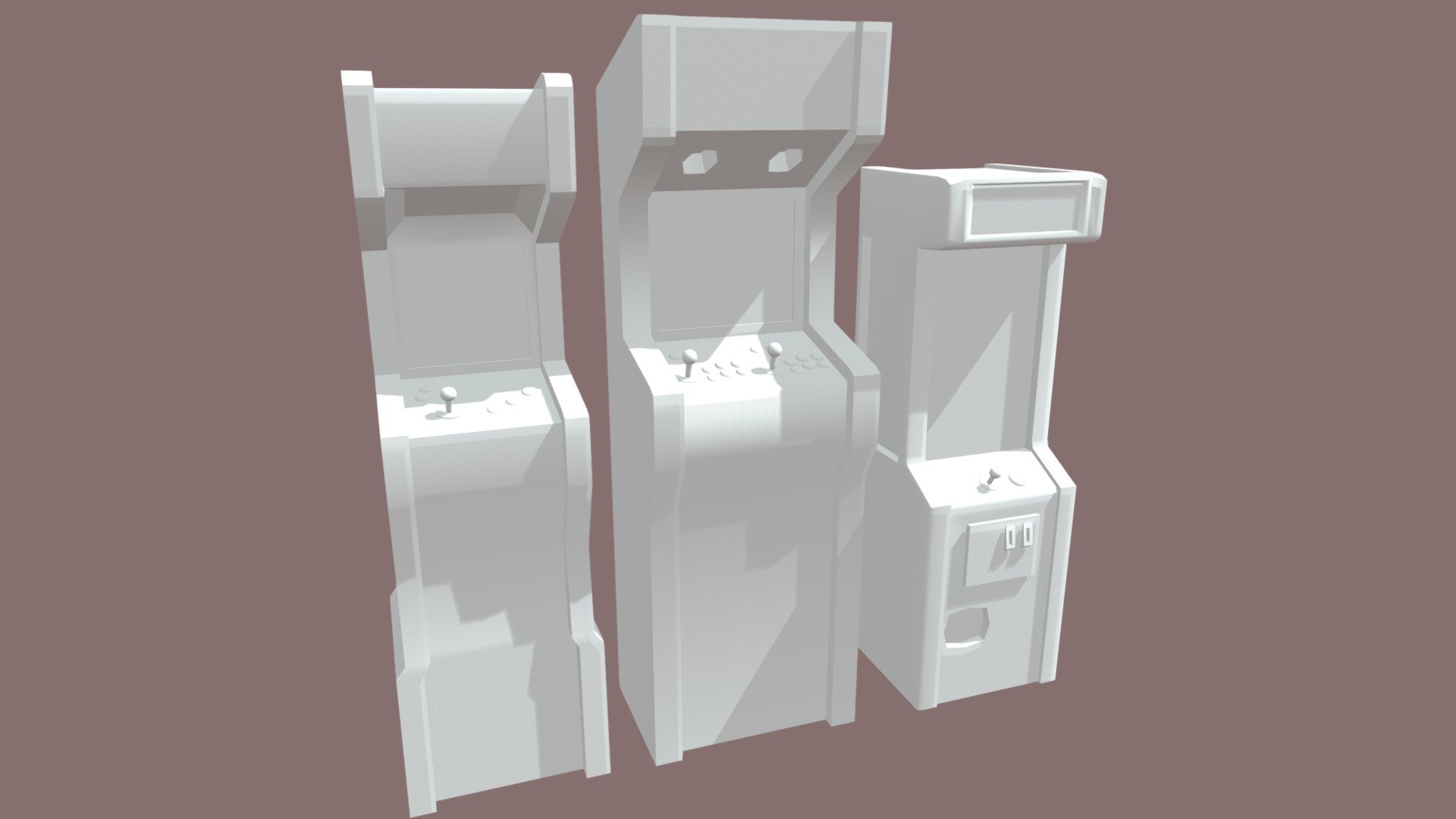 Arcade Cabinets - 3D model by AlyxNewbatt [b8f391d] - Sketchfab