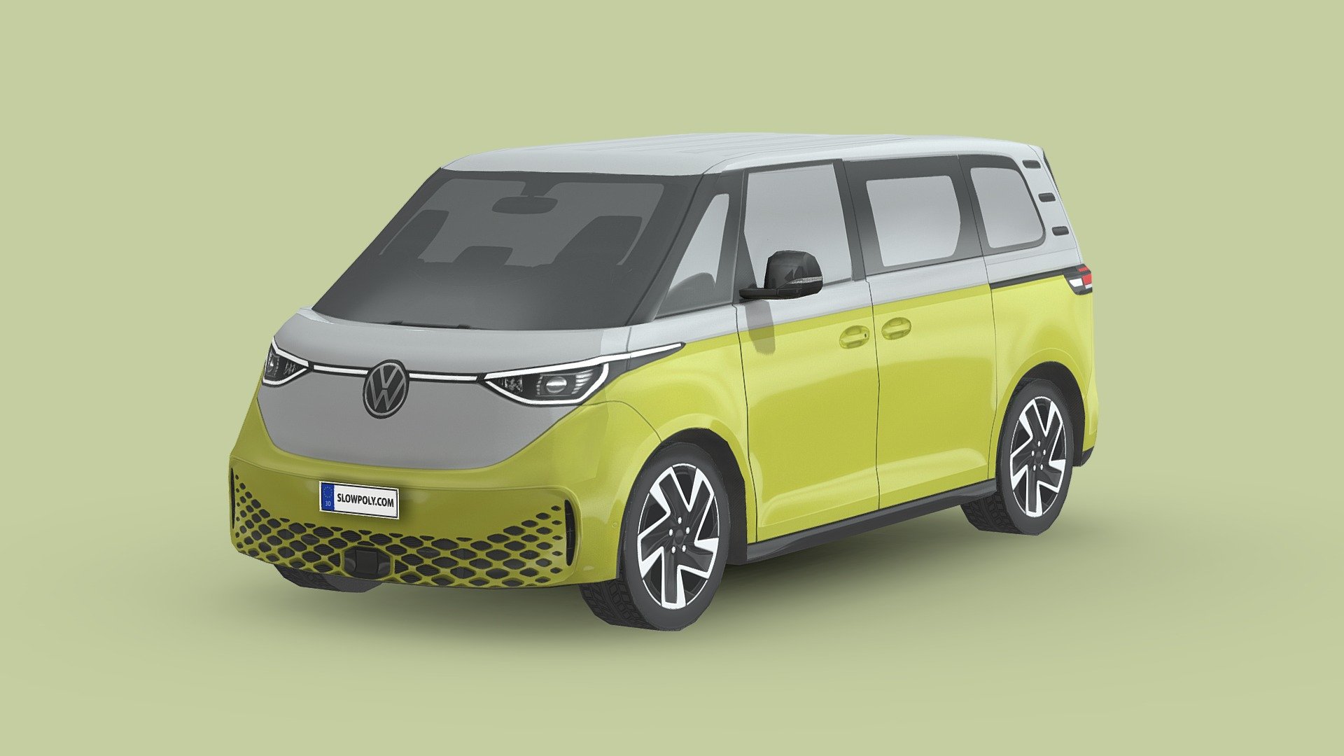 Volkswagen ID Buzz 2023 - Buy Royalty Free 3D model by slowpoly ...