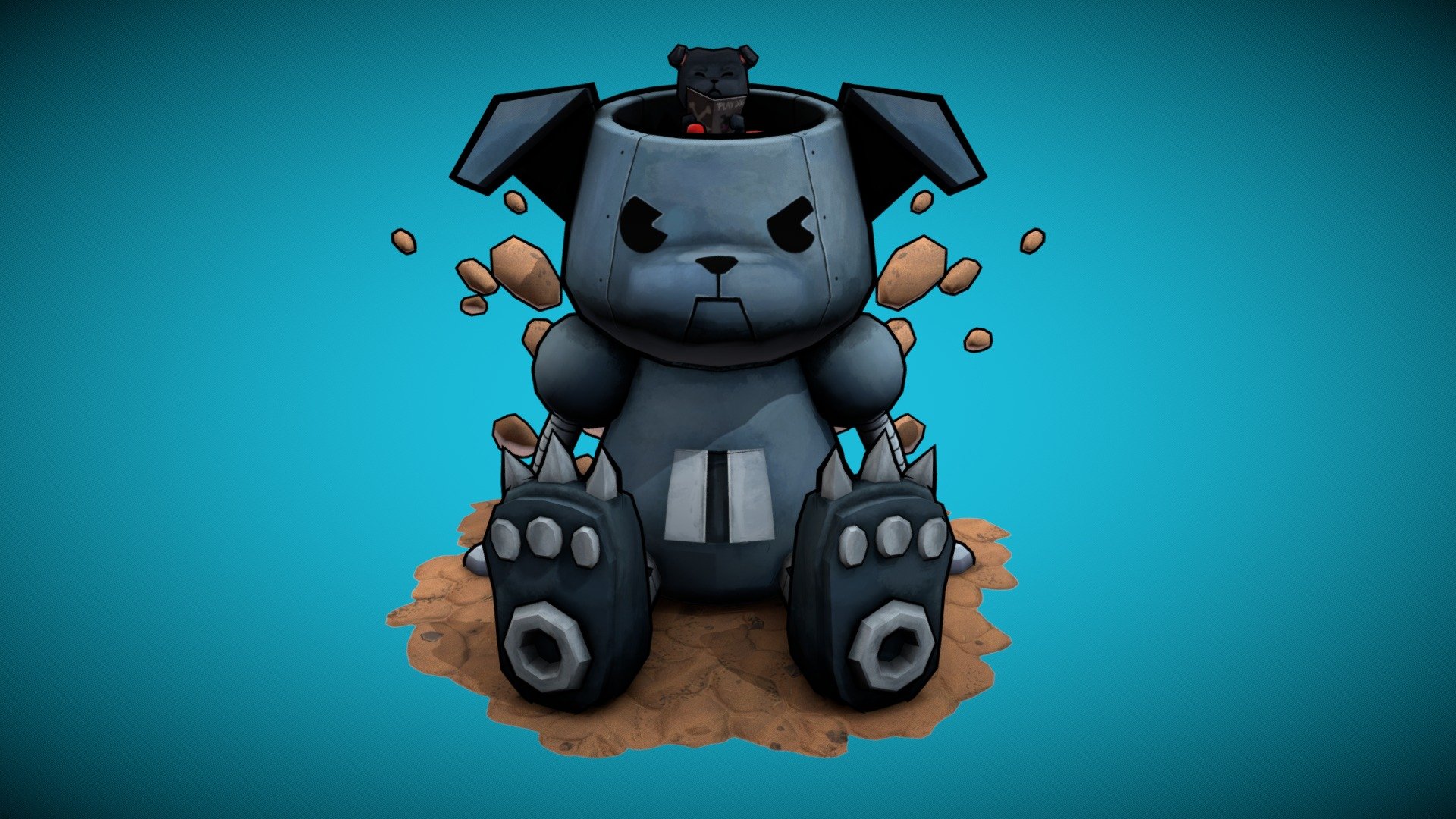 Diorama Robo Dog - 3D model by Marquitop [b8f60a2] - Sketchfab