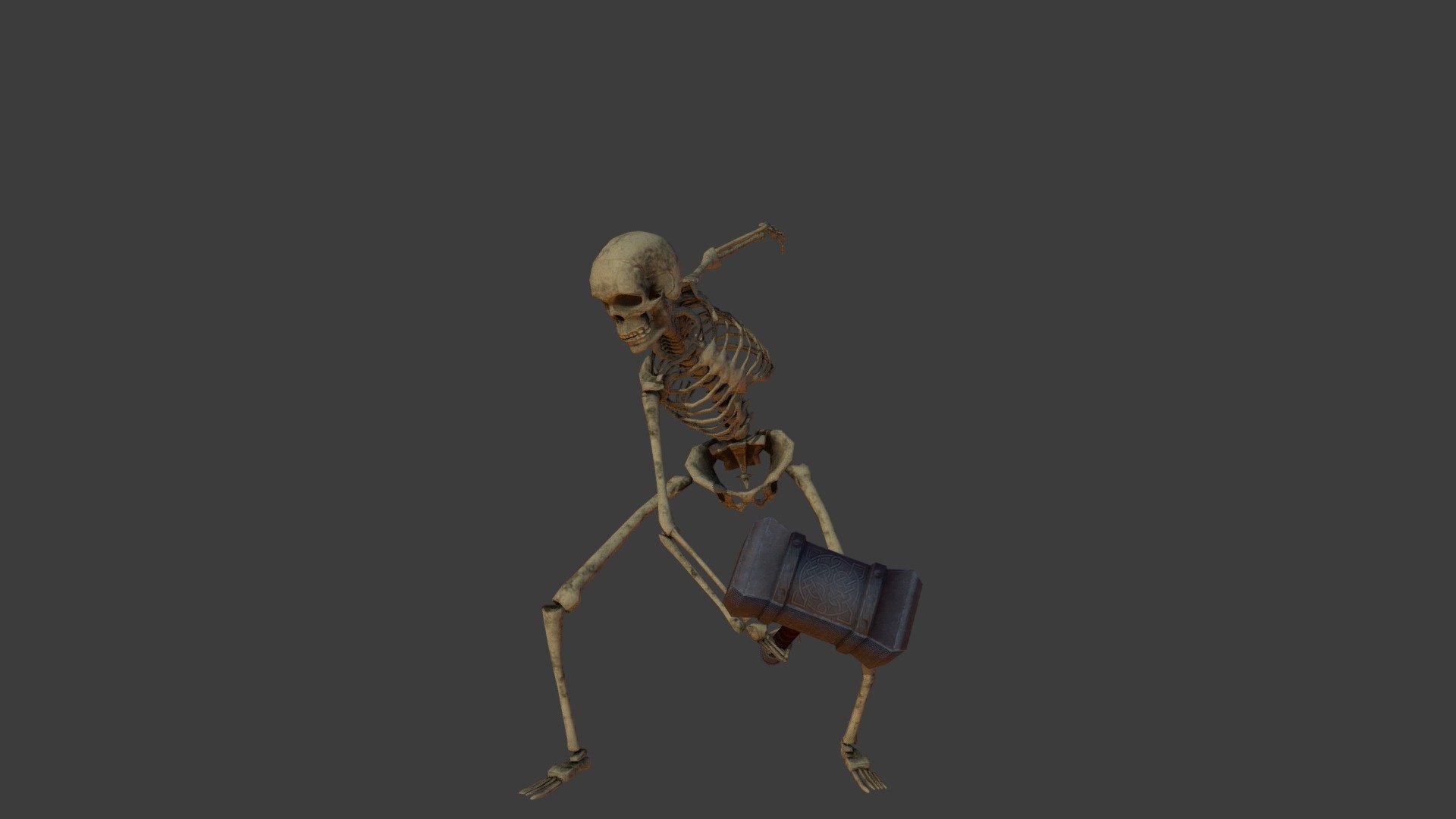 Skeleton Dubbel Attack - 3D model by Soraya (@soso-tje) [b8f6f50 ...