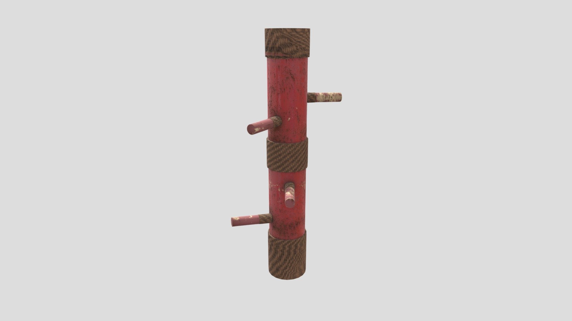 wooden trianing dummy - 3D model by Yazan Alfa (@azoar) [b8f80c8 ...