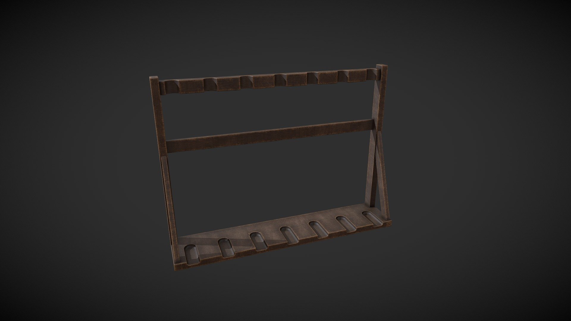 Weapon Rack 1 - 3D model by Vakonitas [b8f8d6c] - Sketchfab