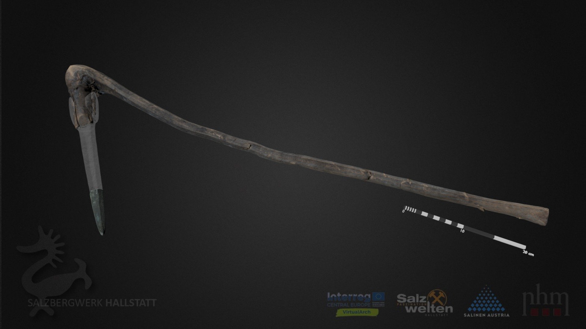 Late-Bronze-Age-Pickaxe (Hallstatt Salt Mine) - 3D model by d_brandner ...