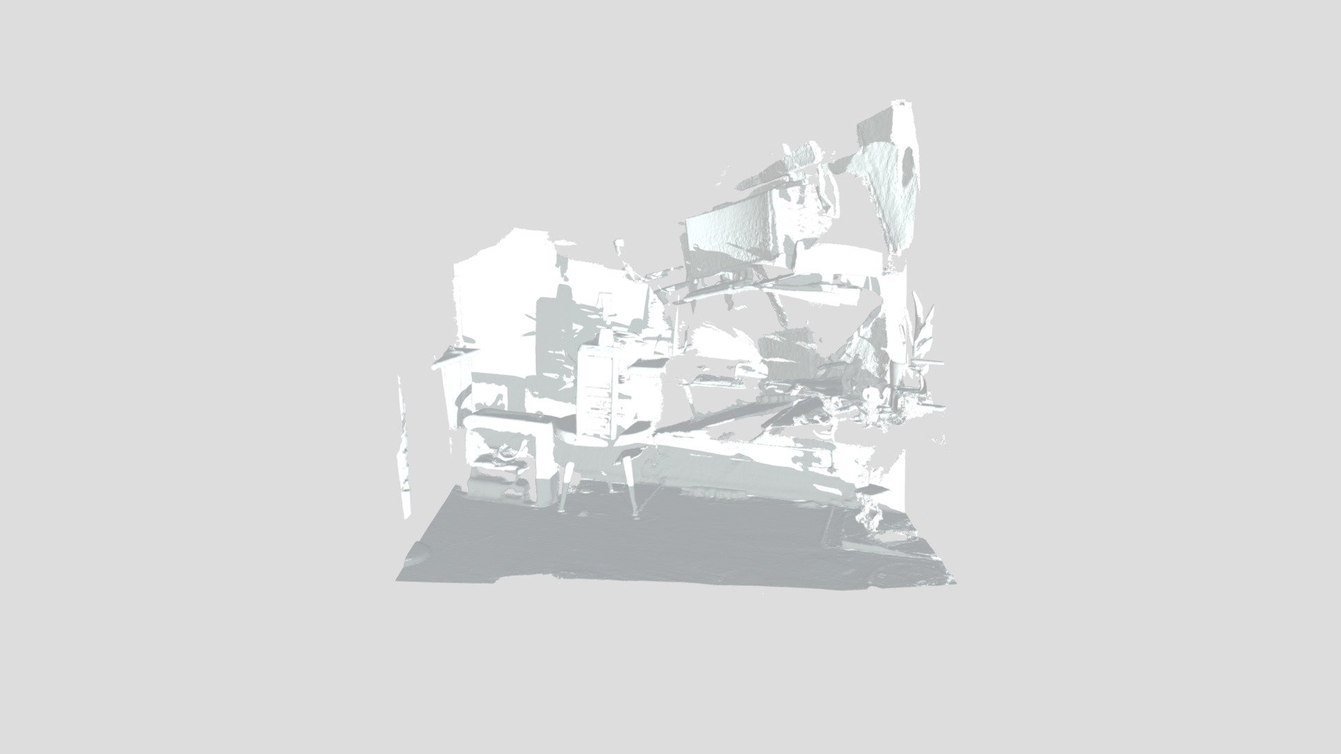 Desk and Screen - 3D model by dickvsaxe [b8fa3b6] - Sketchfab
