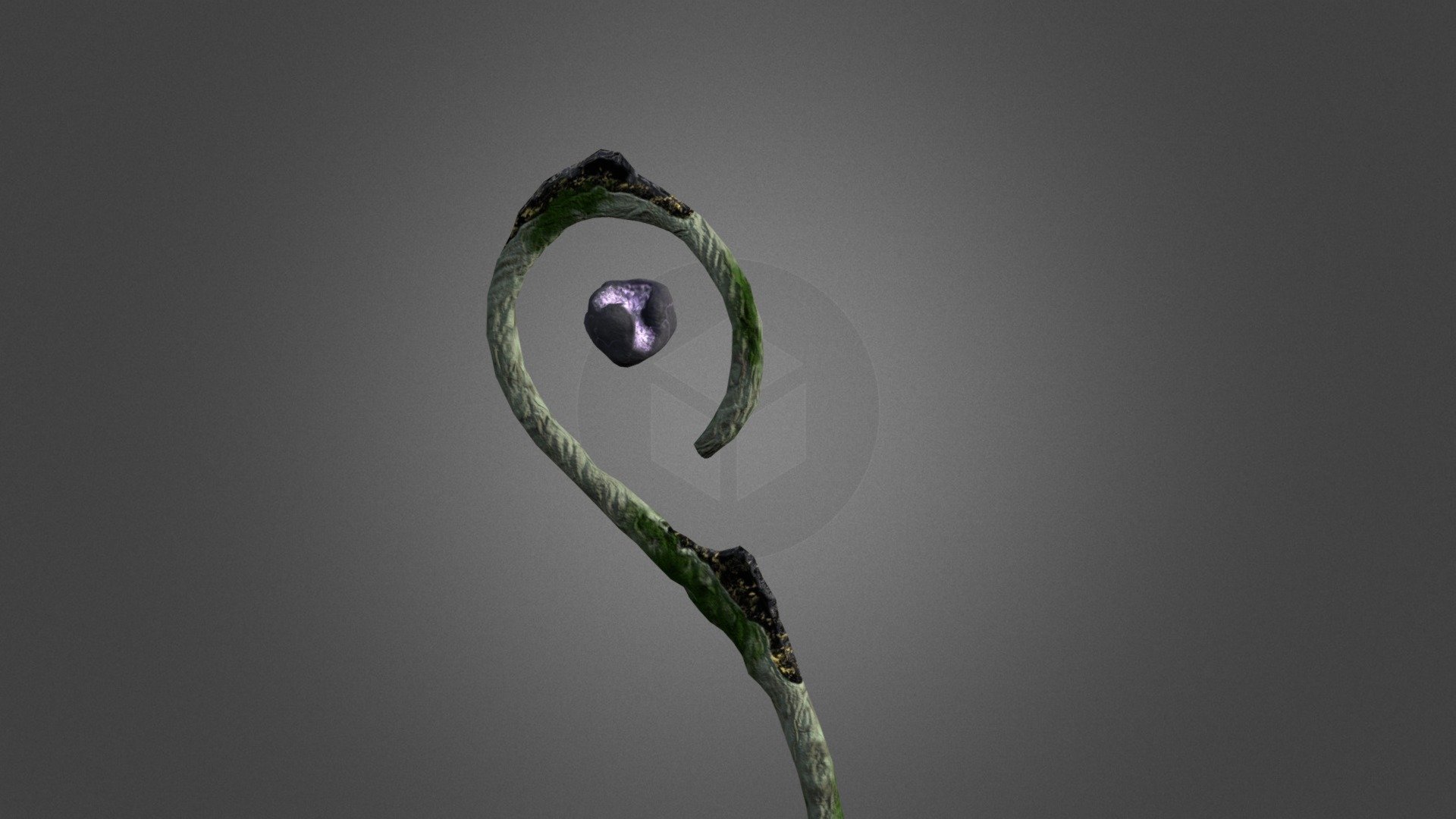 Magic Staff with Amethyst - 3D model by Marina (@marinasv93) [b8fb2f5 ...