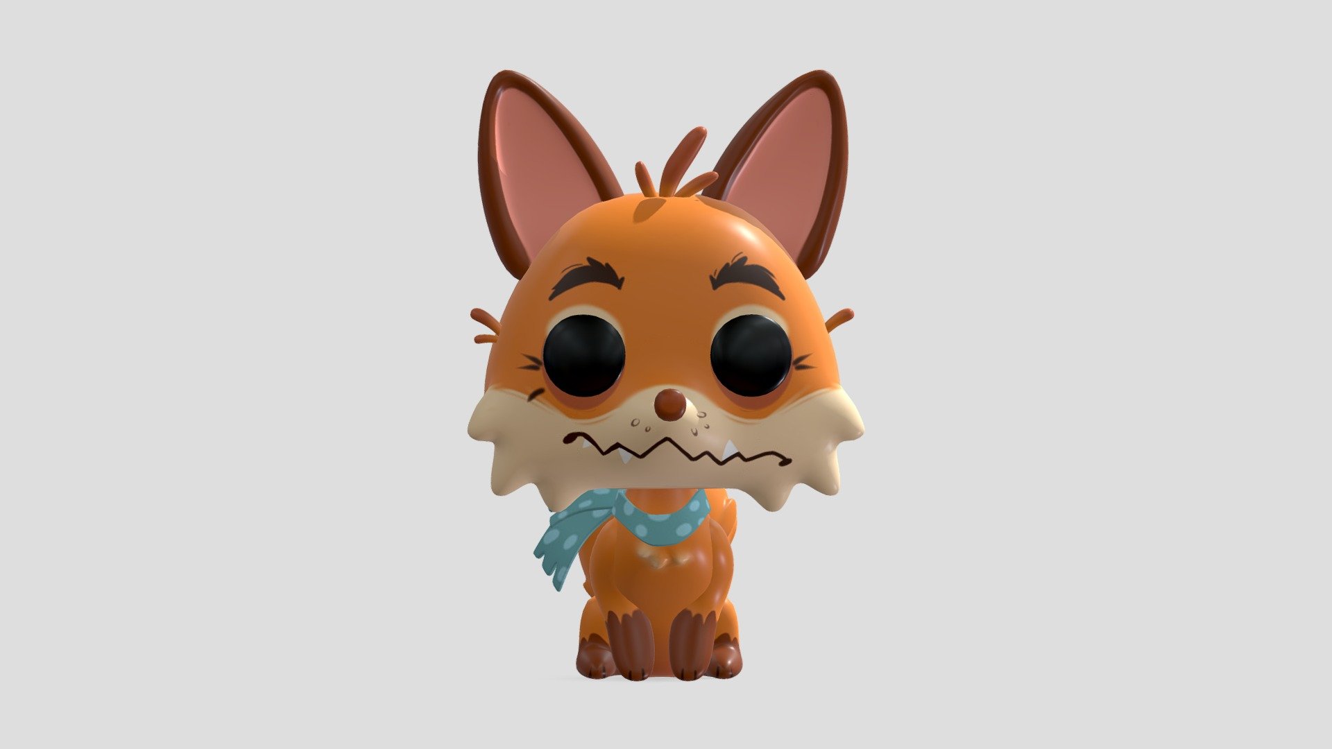 Anxious Fox - 3D model by iseanica [b8ff11a] - Sketchfab