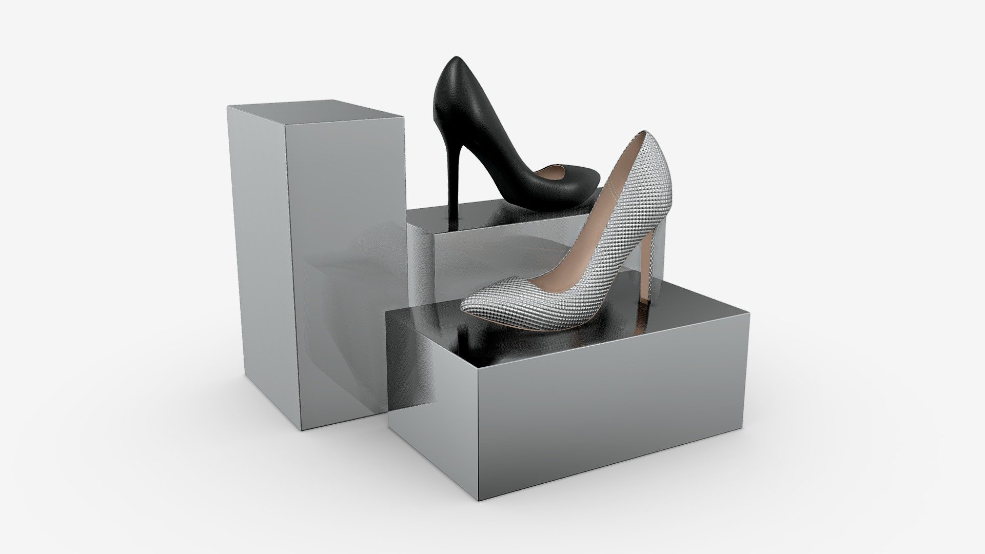 Store Mirror Shoe Display Stand - Buy Royalty Free 3D model by HQ3DMOD ...