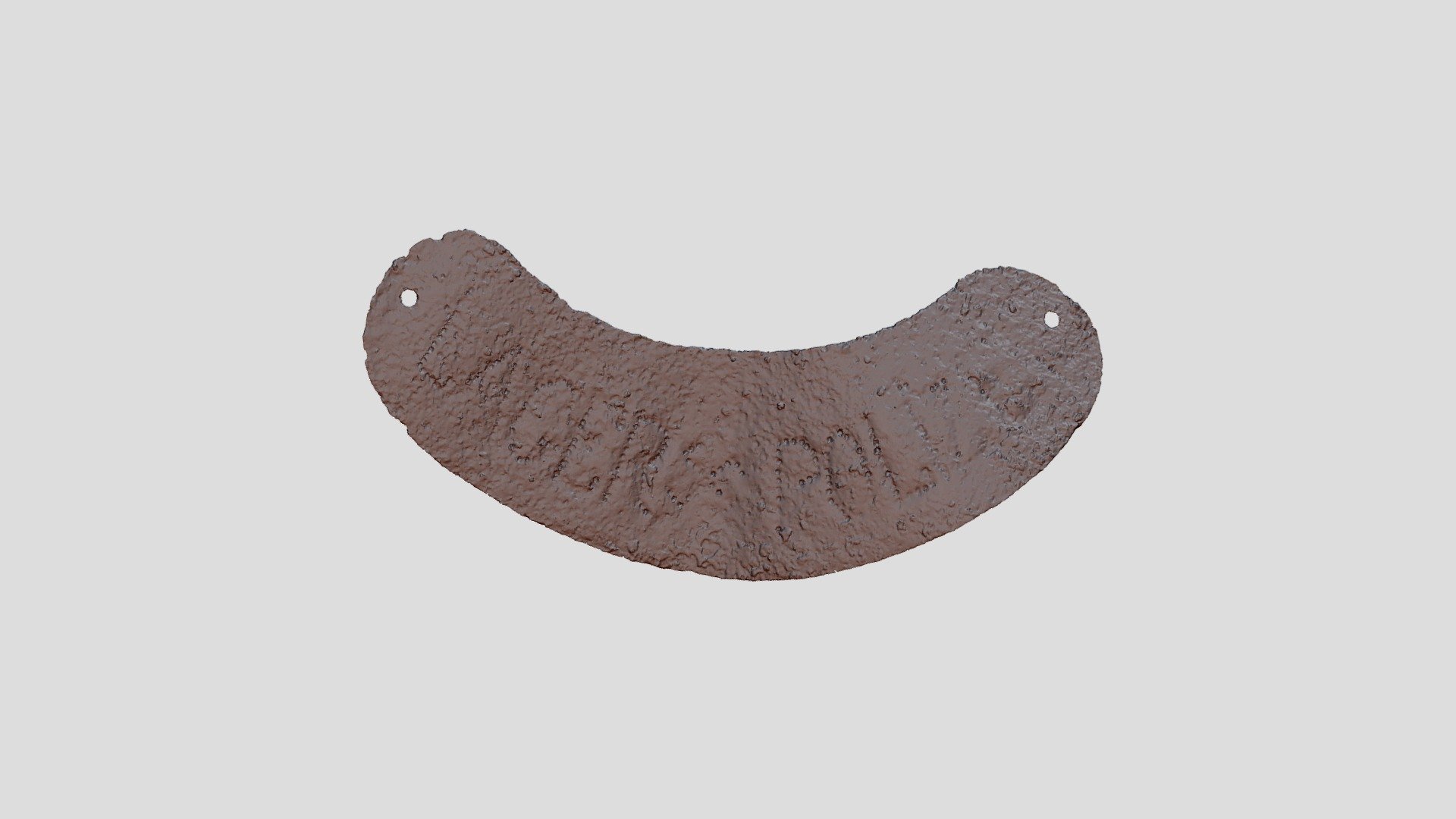 Treblinka 2013, metal plaque Lager Polizei - 3D model by Centre-of ...