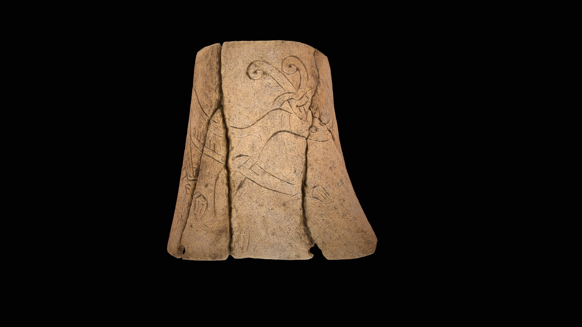 Antler sleeve with Ringerike art, Bornais - Download Free 3D model by ...
