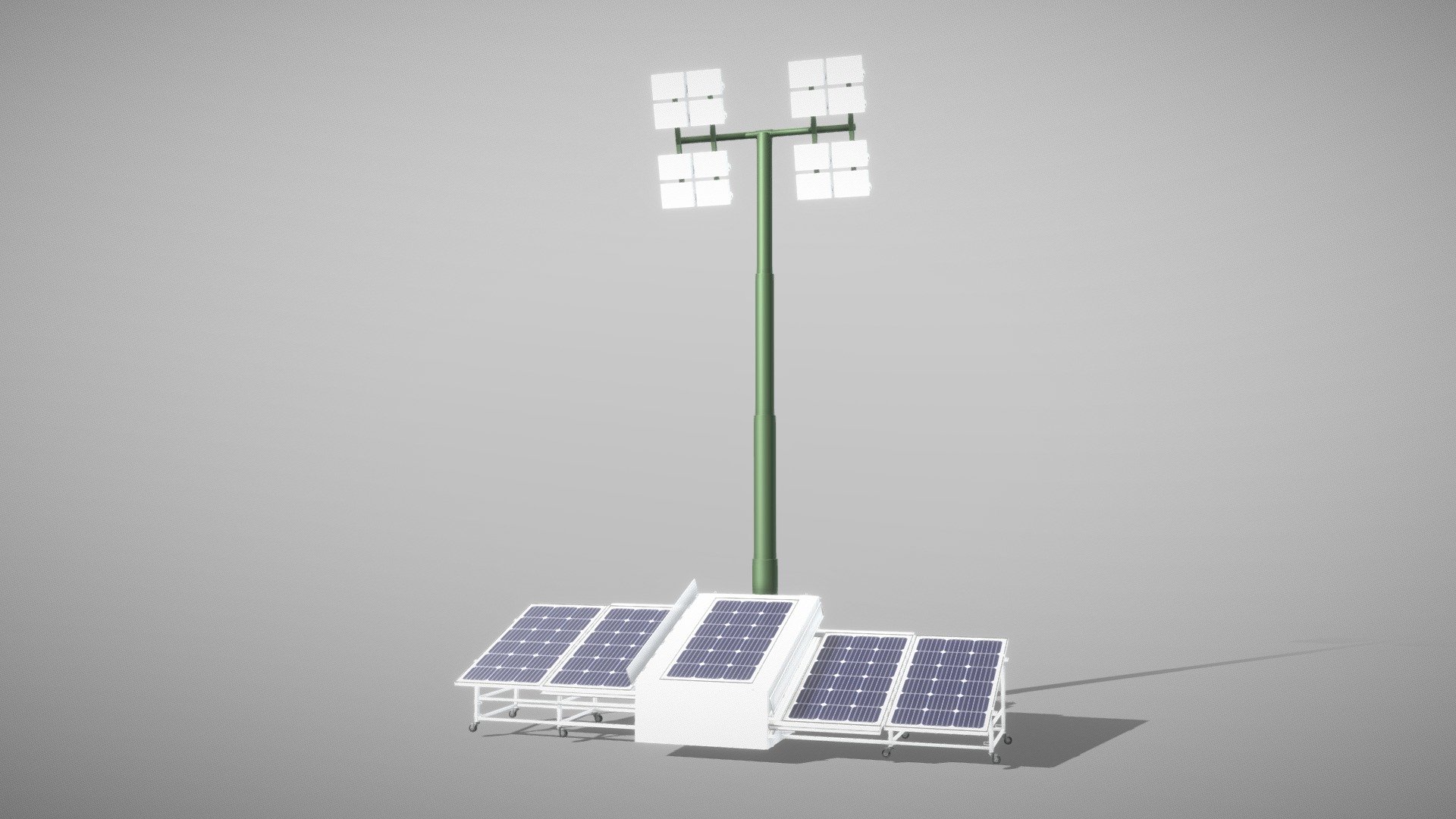 Mobile Light Tower - 3D model by 2allcross [b8ff754] - Sketchfab