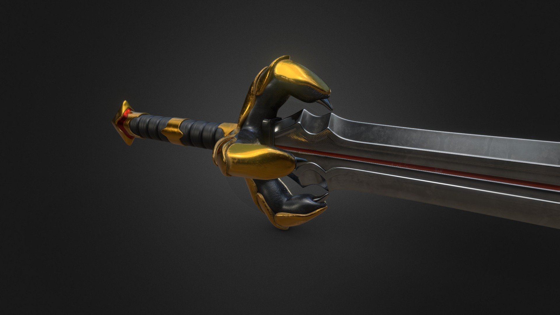 A Dragon Rider's Greatsword - 3D model by Dries Crauwels (@dries ...