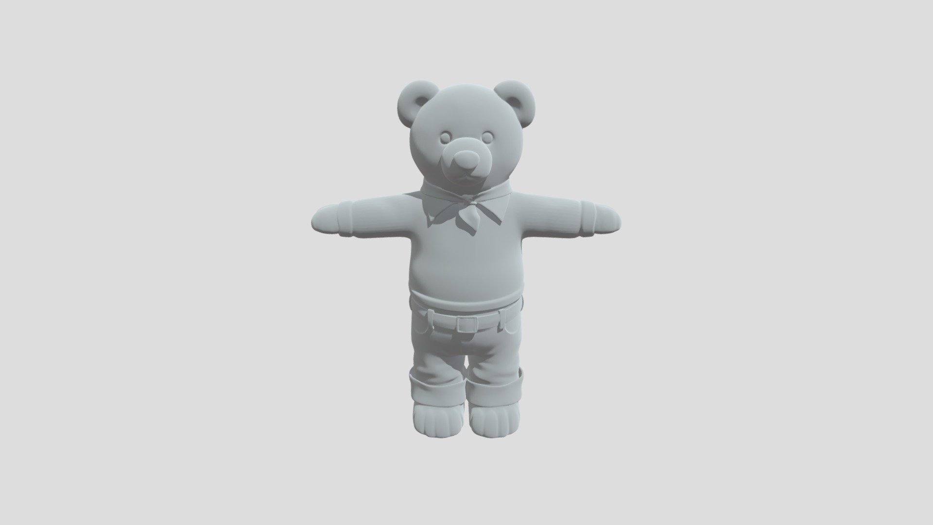 Dapper Denim Bear - 3D model by RazanGNIK [b906414] - Sketchfab