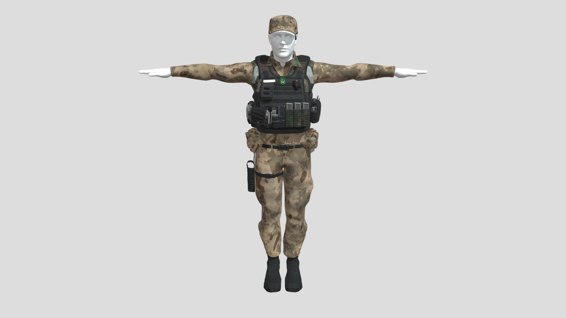 PAKISTAN soldier - PAK ARMY - Download Free 3D model by Abdullah5007 ...
