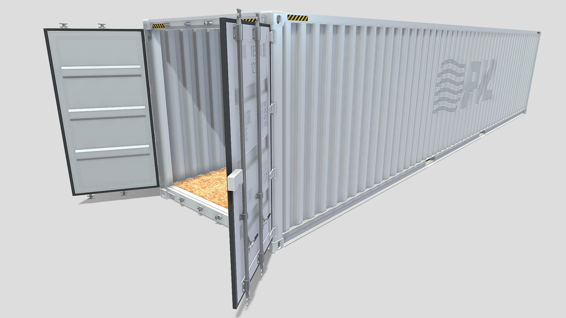 40ft Shipping Container PIL - Buy Royalty Free 3D model by dragosburian ...