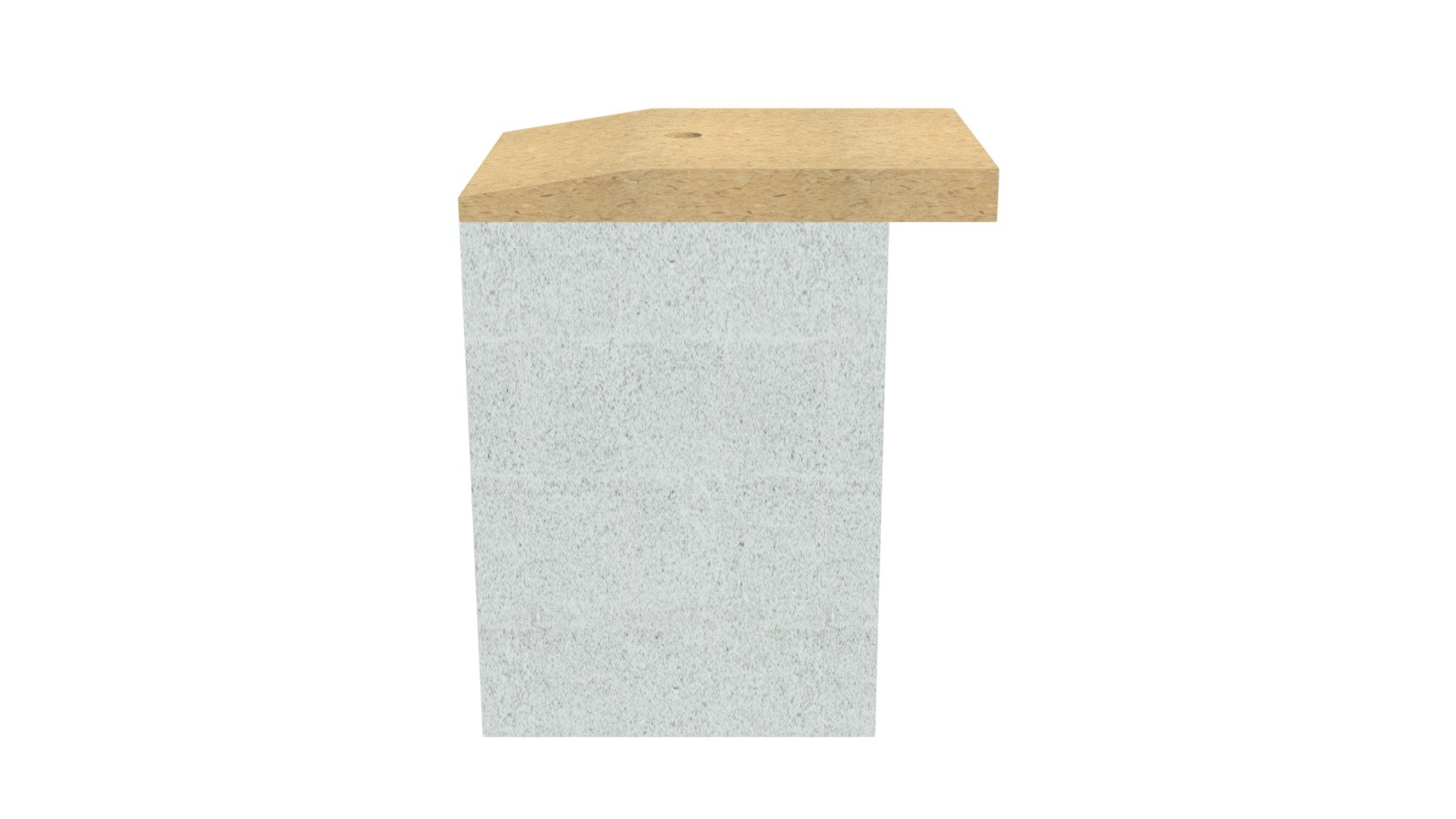 Prebuck Parapet Cap Large Beveled Edge- On Wall - 3D model by Tremco ...