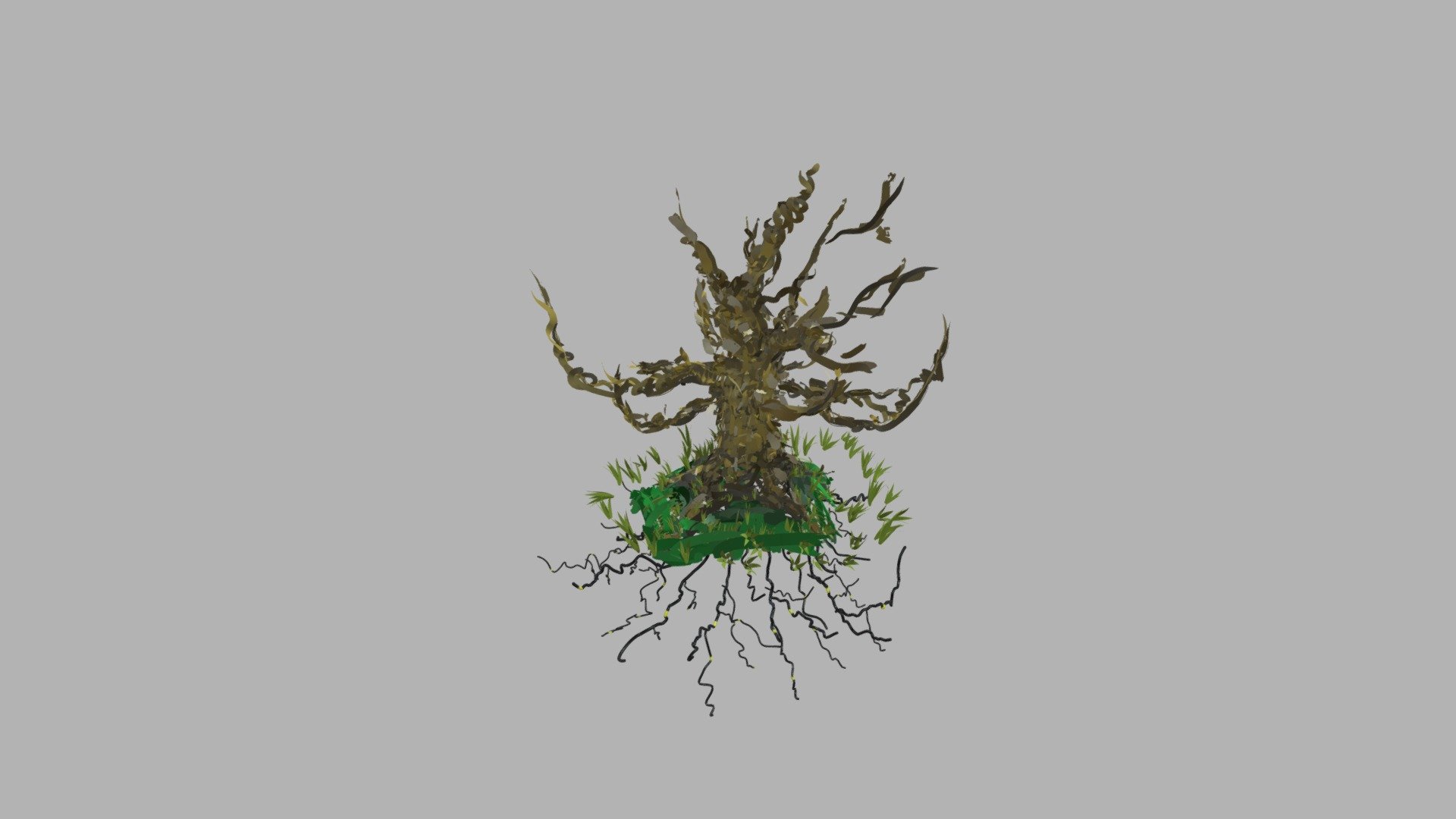 Tree with mycelial network - Download Free 3D model by TrudyBarber ...