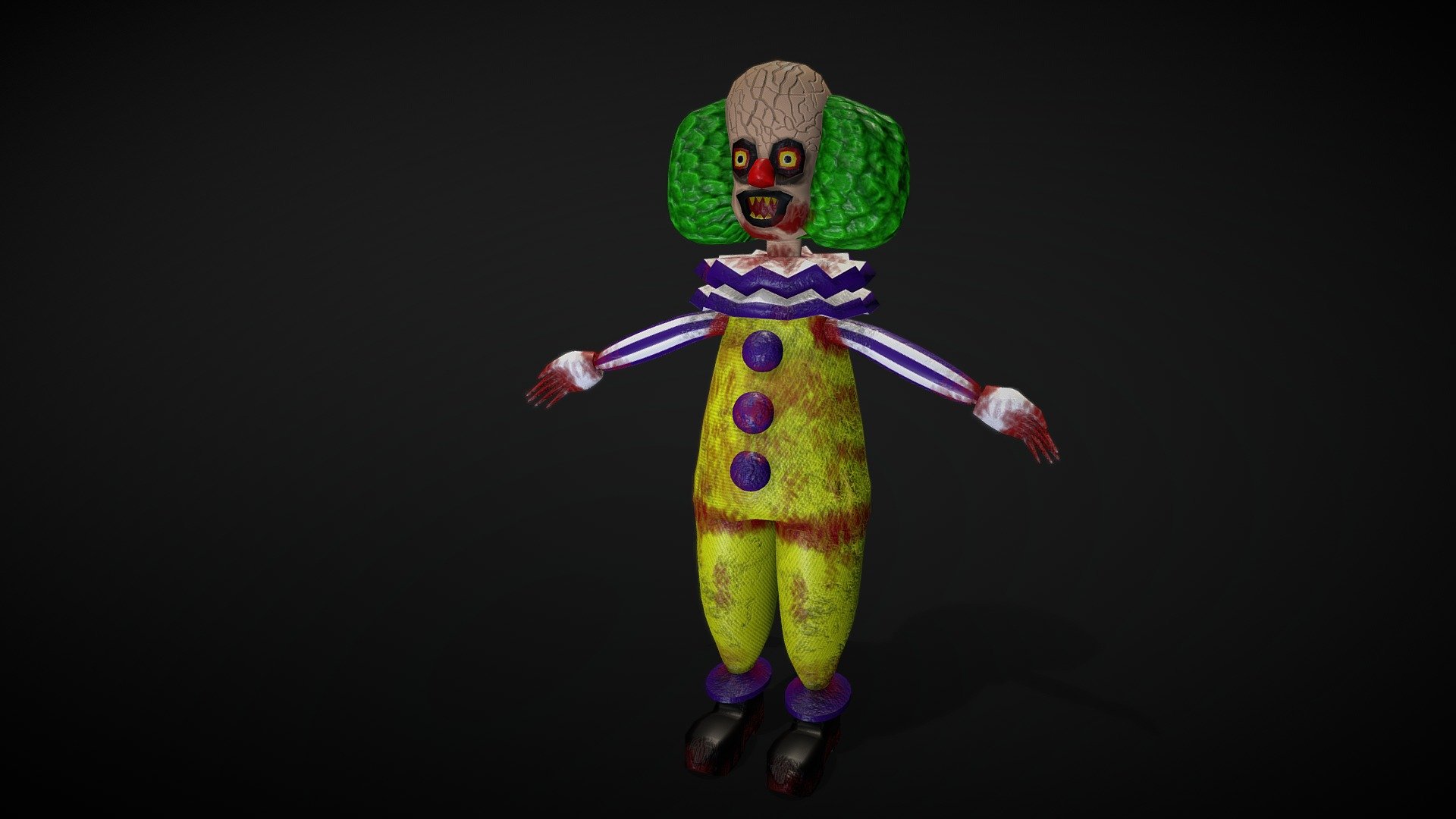 Creepy Clown - 3D model by AndreaSanSep [b912a6e] - Sketchfab