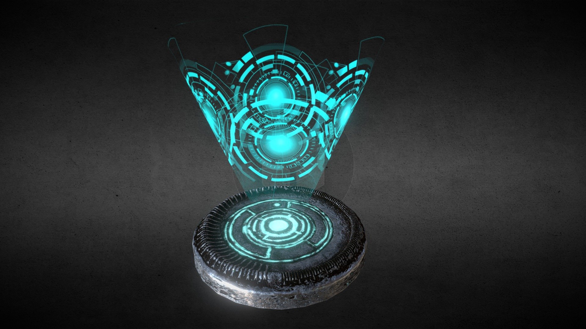 SciFi Medallion Coin PBR Low Poly Game Ready - Buy Royalty Free 3D ...