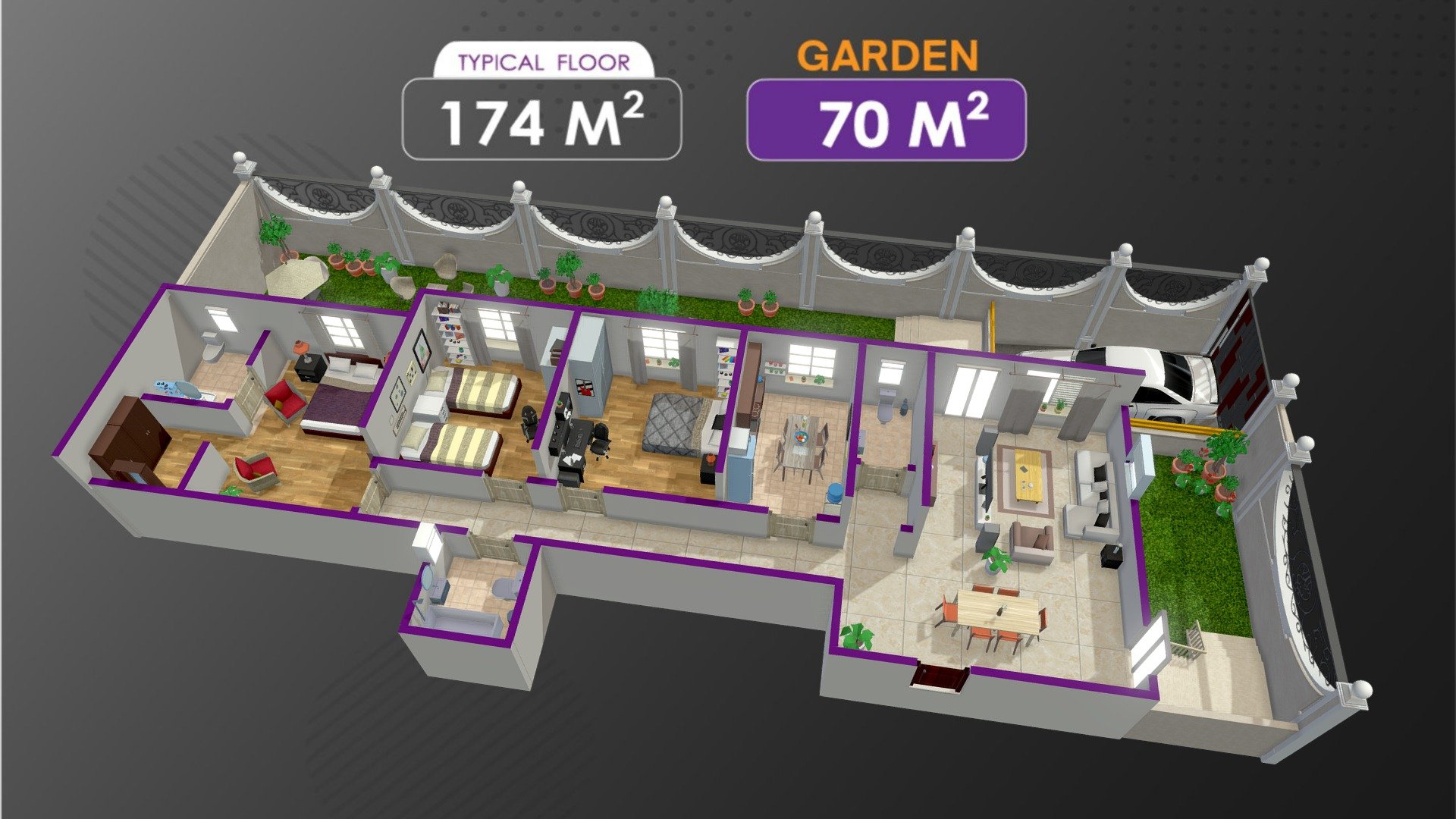 iHome K27_174m Garden 70 - 3D model by ihomegypt [b915294] - Sketchfab