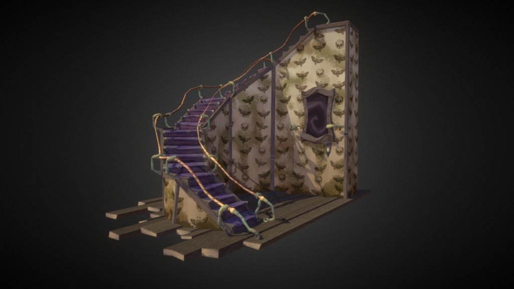 Spooky Stairs - 3D model by johanhandin [b915b7f] - Sketchfab