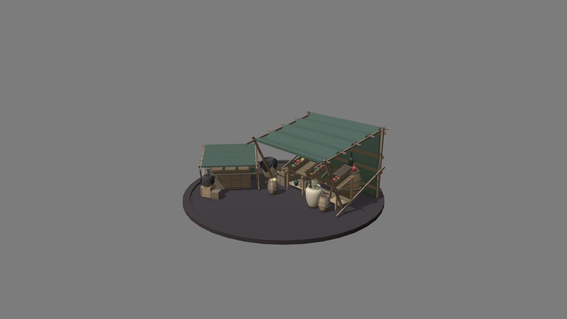 market - 3D model by knowki [b917283] - Sketchfab