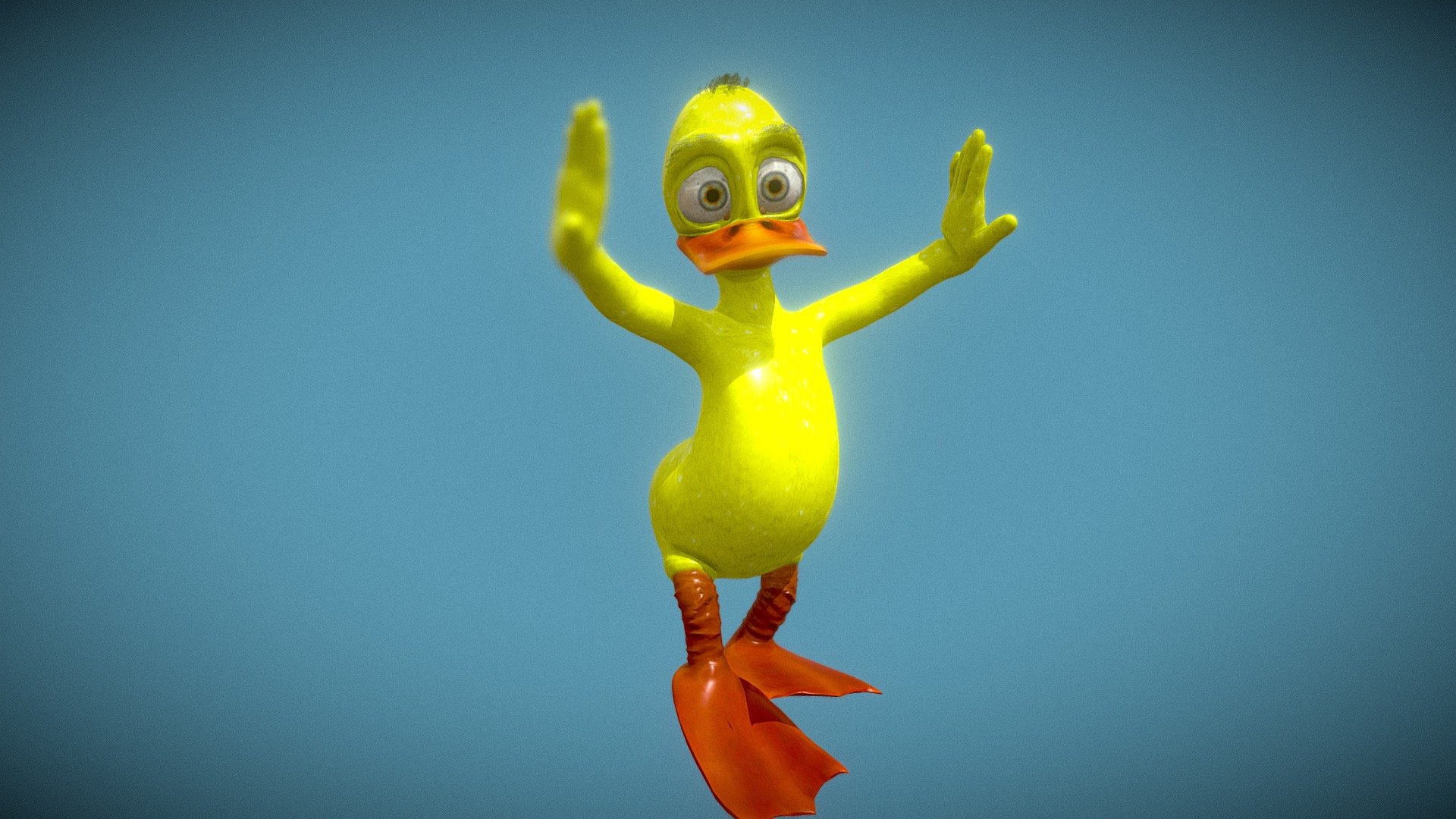 WJ011 - Cute Duck with Dance Animations - Buy Royalty Free 3D model by ...