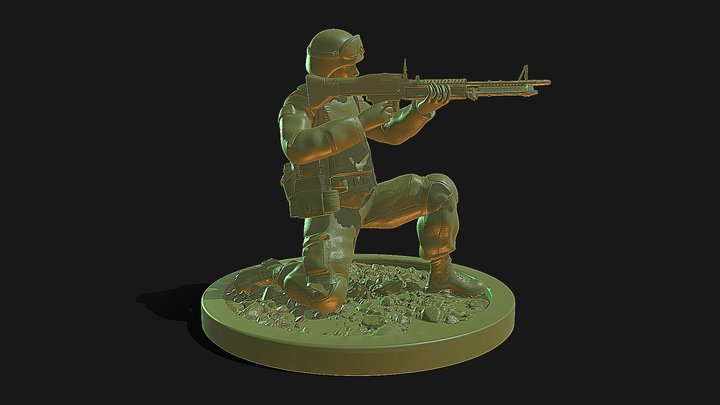 Printable-soldier 3D models - Sketchfab