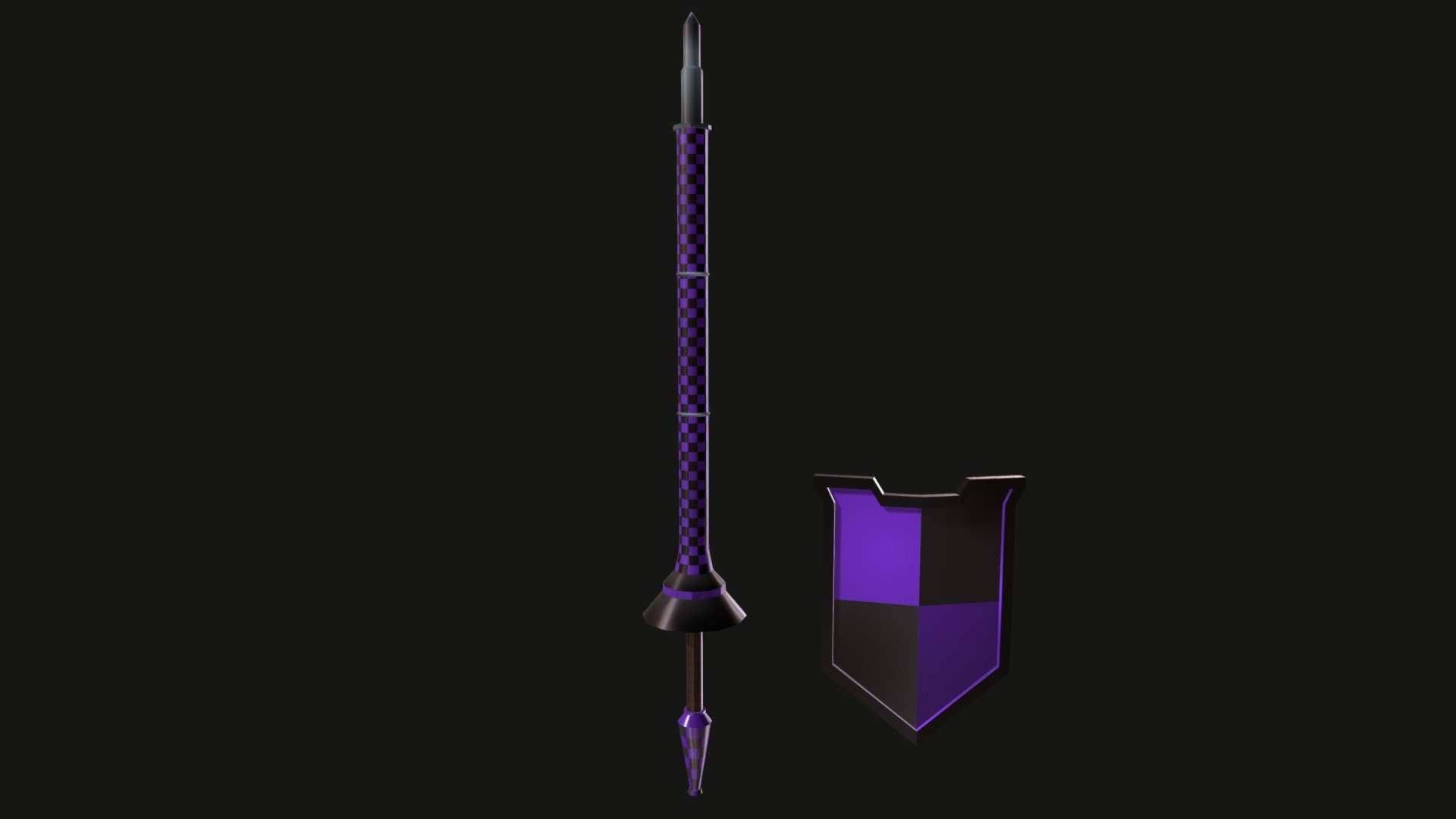 Purple lance - Download Free 3D model by Okayest [b9195be] - Sketchfab